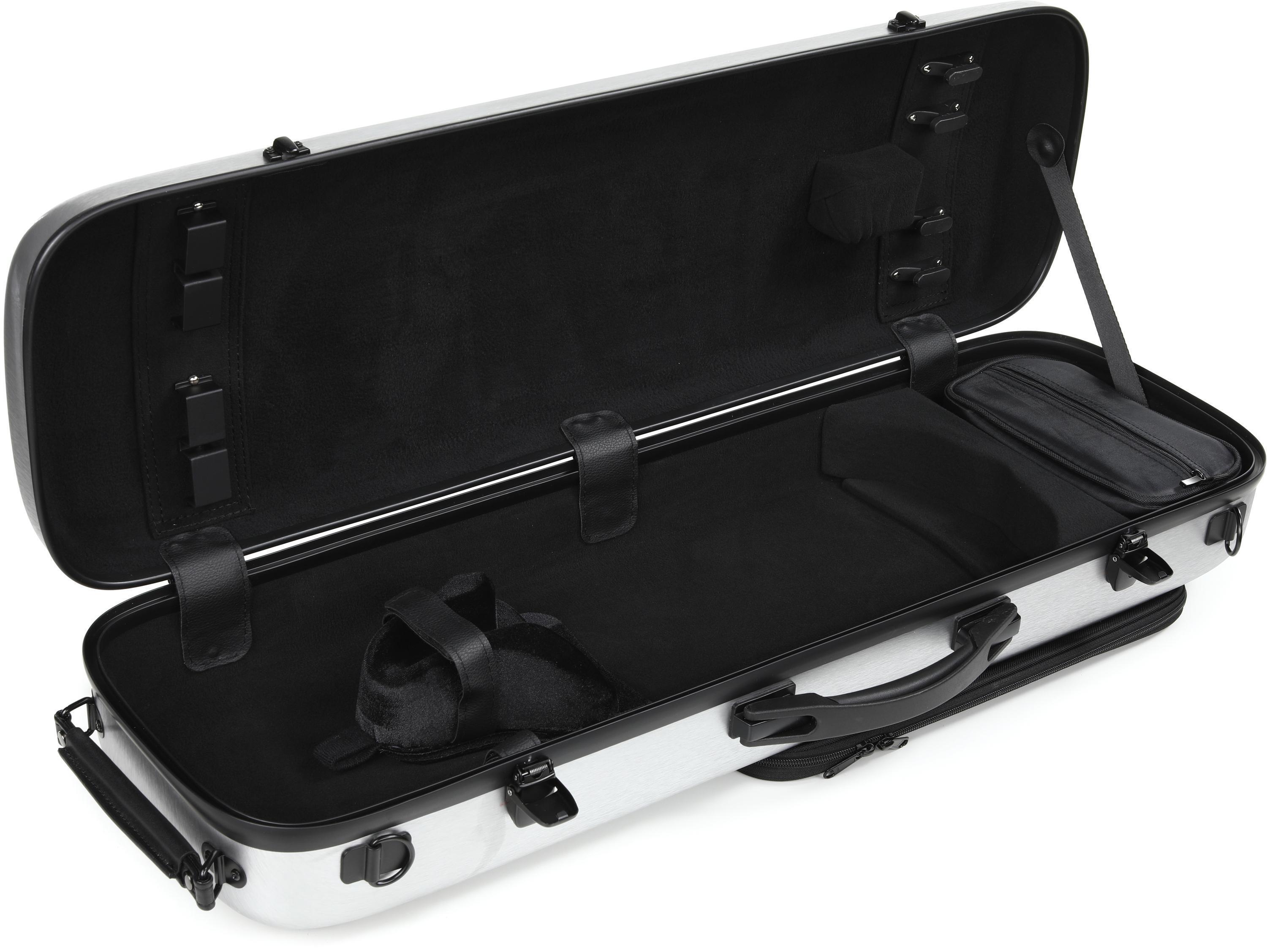 Howard Core CC450 Oblong Scratch-resistant Violin Case - Silver, 4/4 Size | Sweetwater