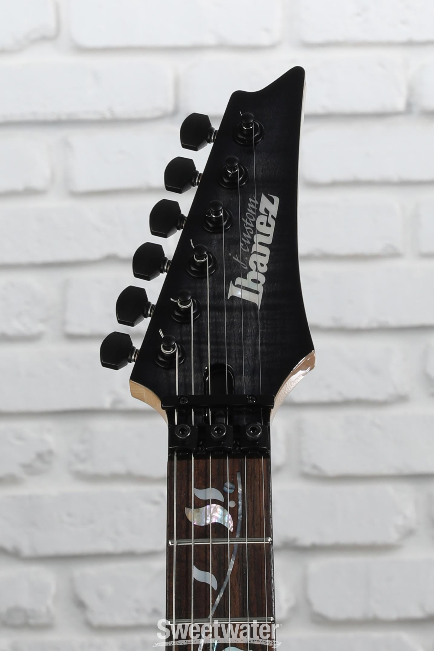Ibanez J Custom RG8870 Electric Guitar - Black Rutile | Sweetwater