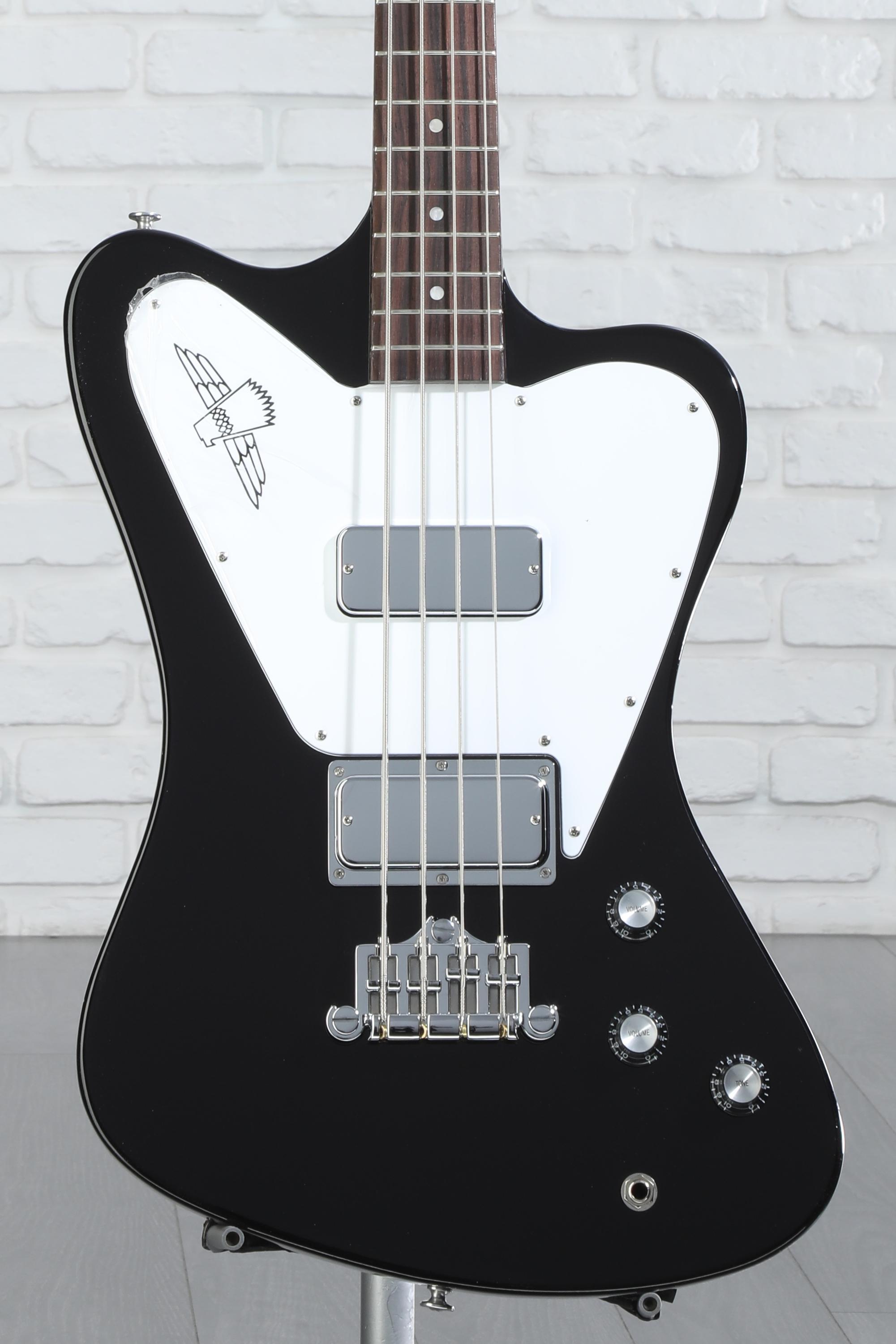 Gibson Non-Reverse Thunderbird Electric Bass Guitar - Ebony | Sweetwater