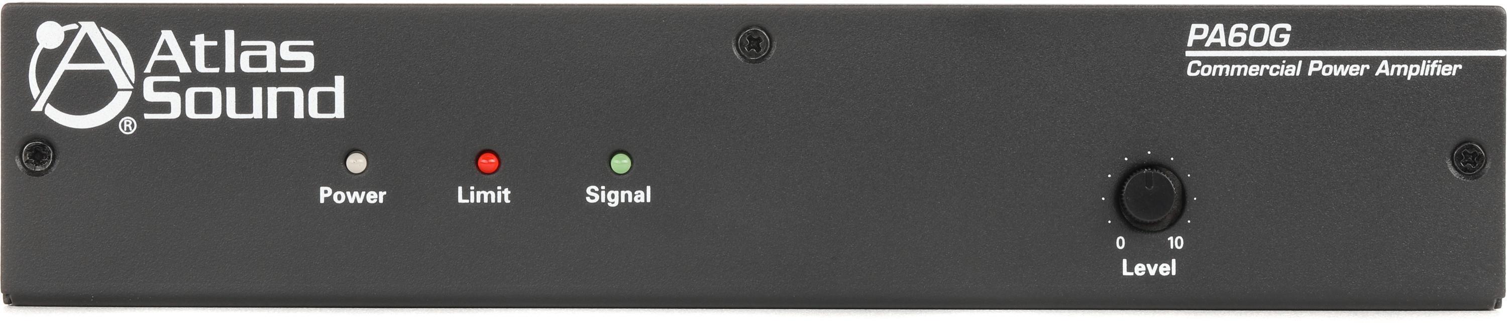 AtlasIED PA60G 1-channel 60W 70V/100V Power Amplifier | Sweetwater
