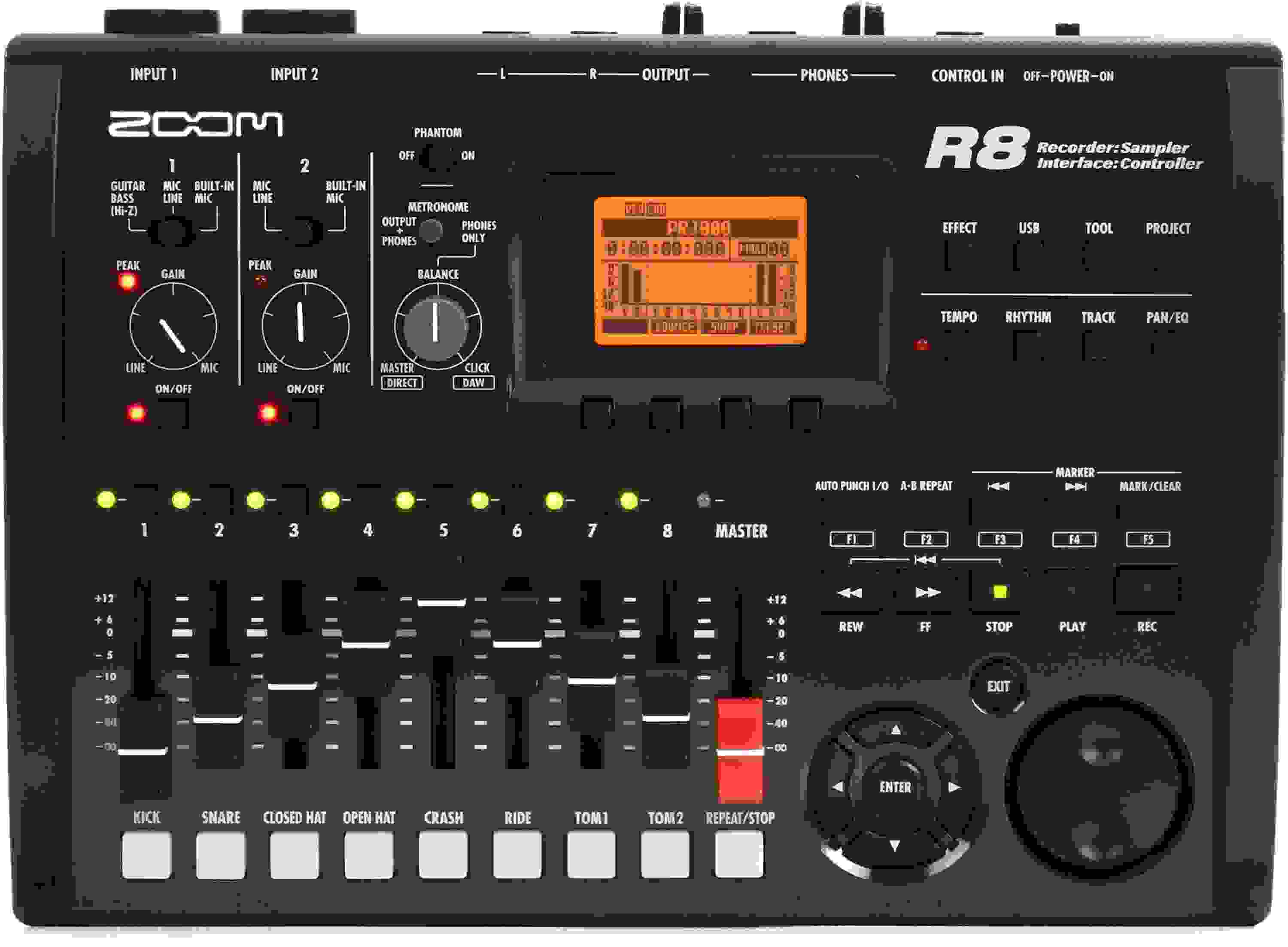 Zoom R8 8-track SD Recorder / Interface /Sampler | Sweetwater