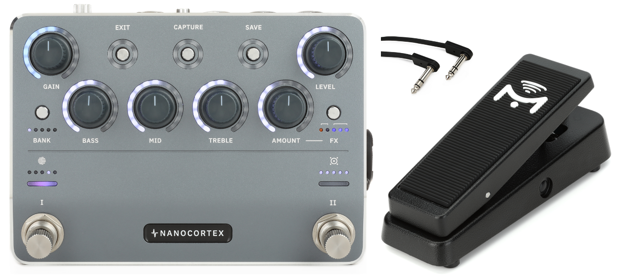 Neural DSP Nano Cortex Digital Effects Modeler/Profiling Pedal with Black Expression Pedal ...