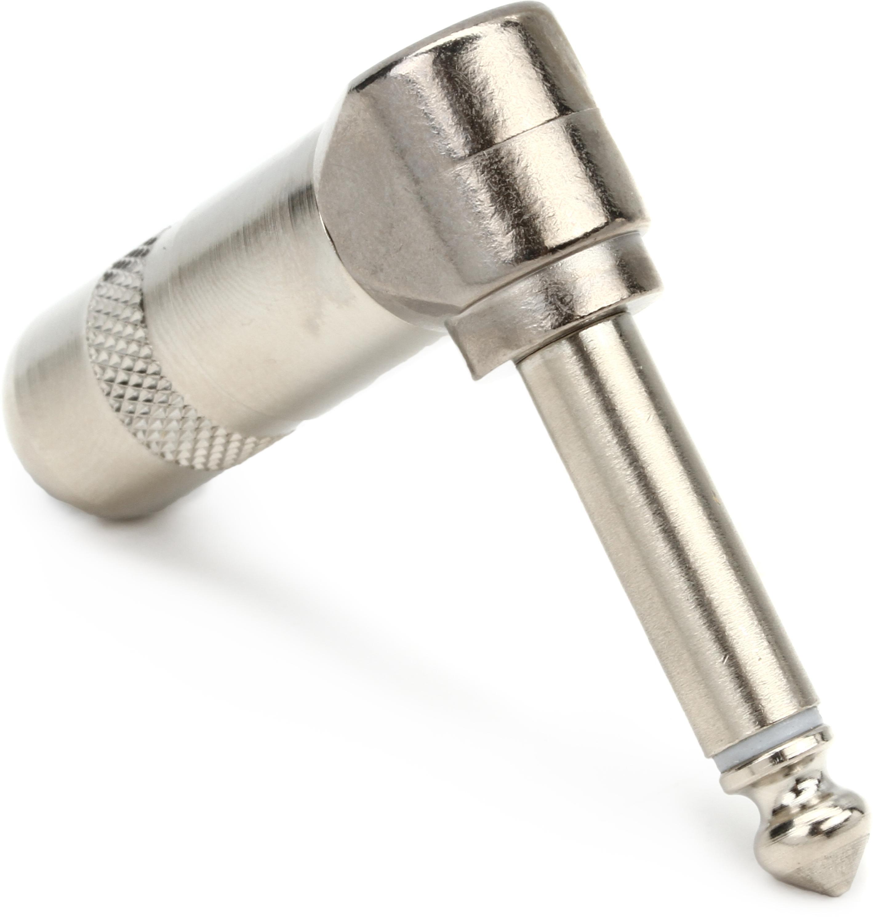 Switchcraft 226 1/4-inch TS Male Right-angle Cable-mount Connector | Sweetwater