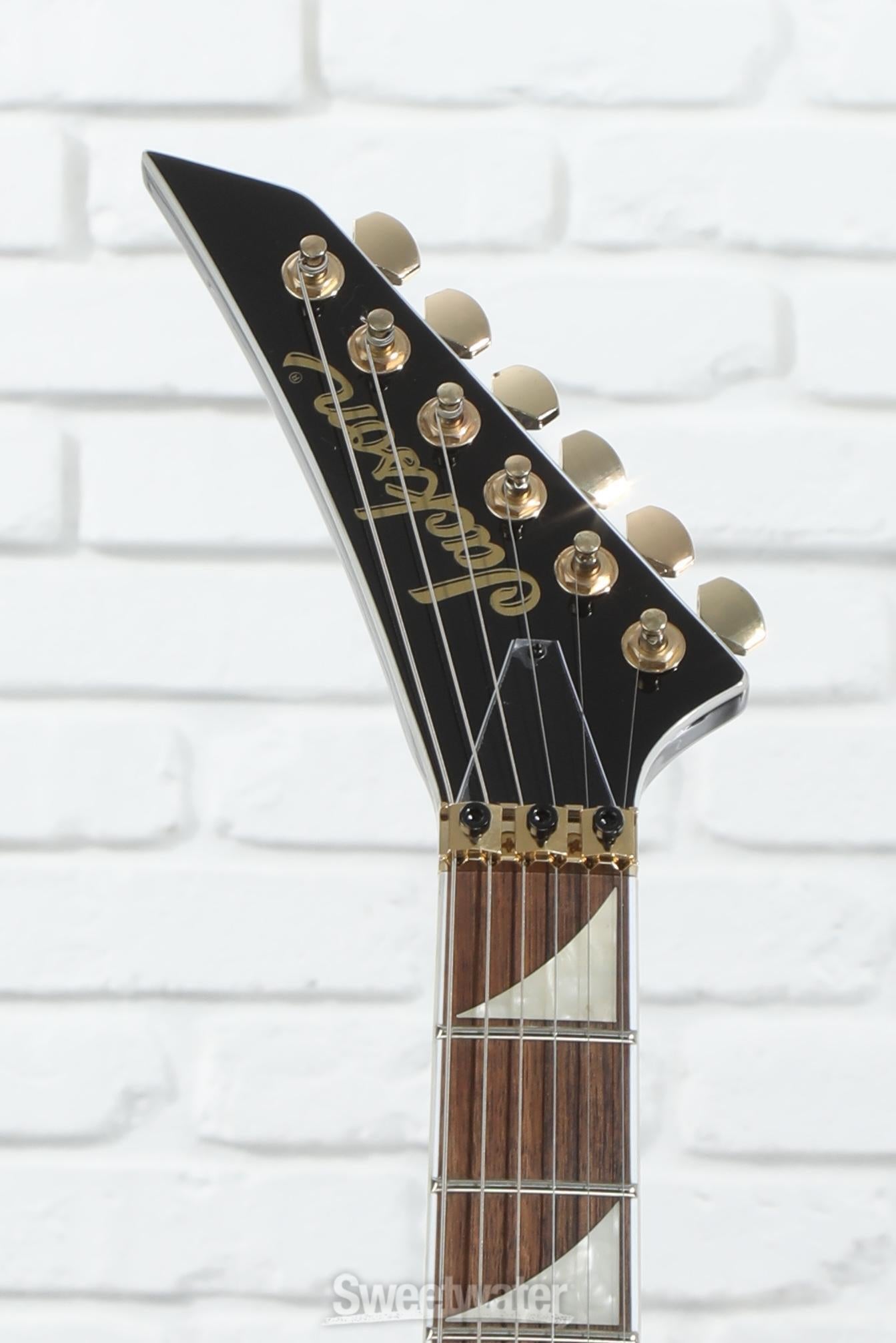 Jackson X Series Rhoads RRX24 - Black with Yellow Bevels | Sweetwater