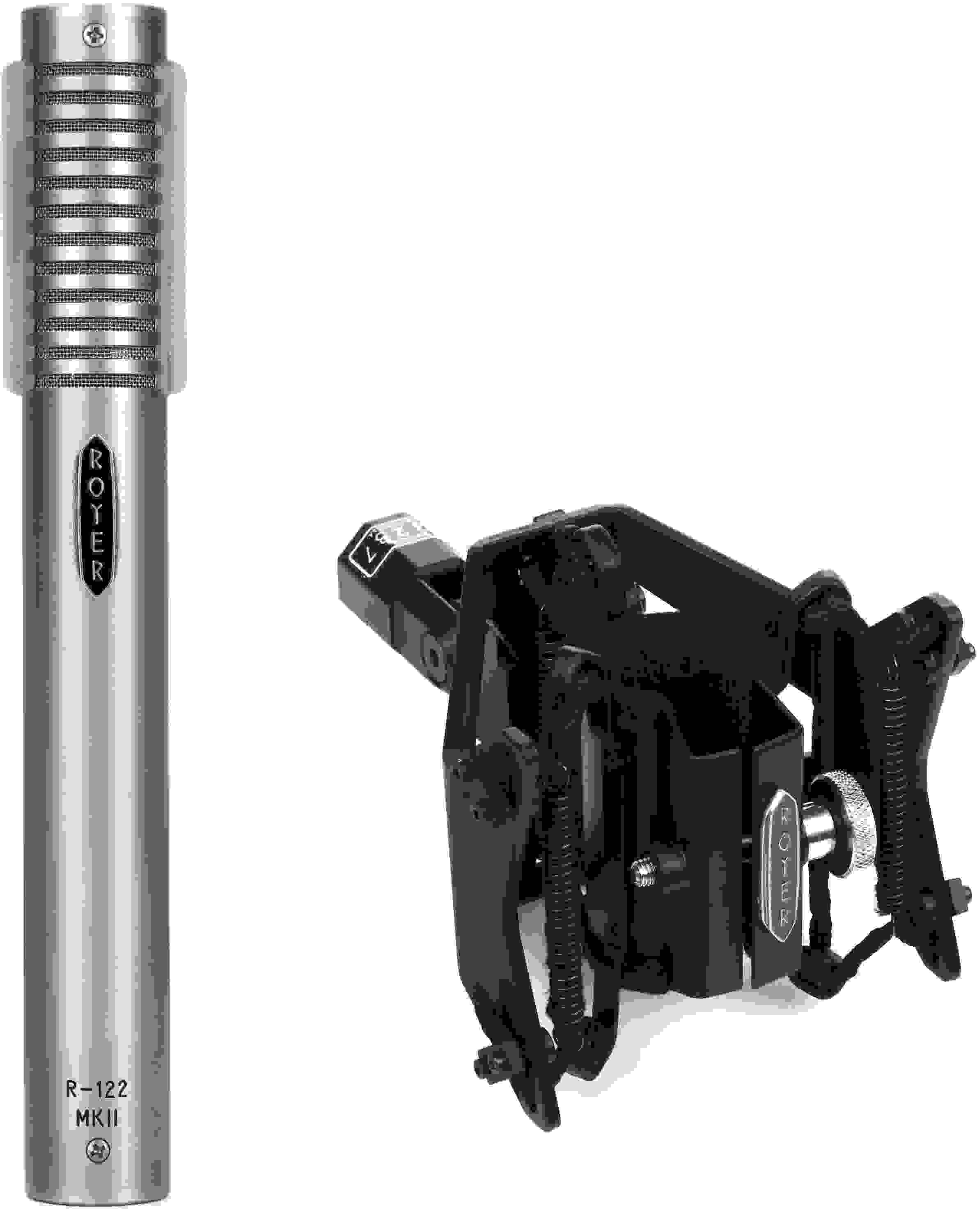 Royer R-122 MKII Active Ribbon Microphone with RSM-SS1 Sling-Shock ...