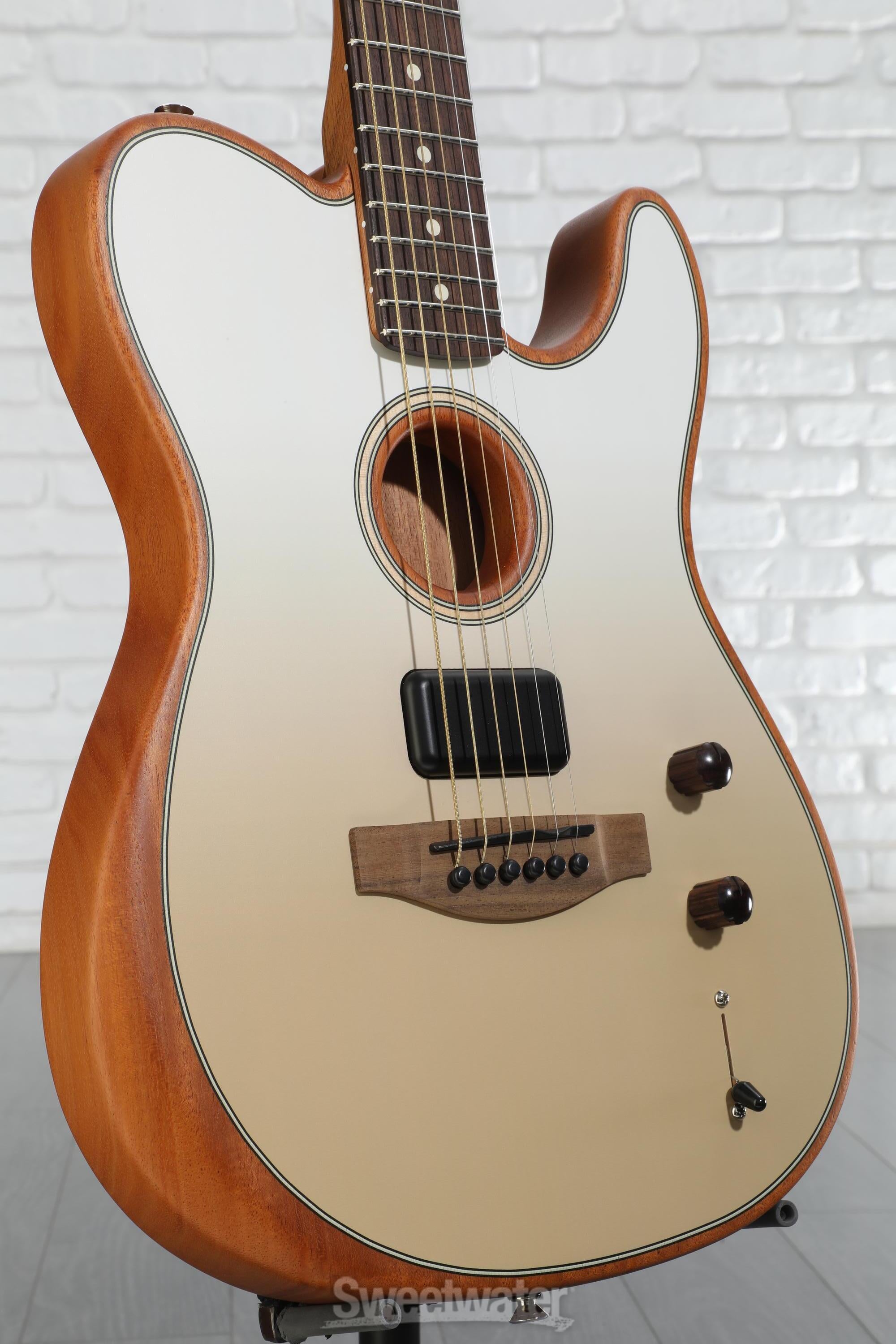 Fender Finneas Signature Acoustasonic Player Telecaster - Cappuccino ...