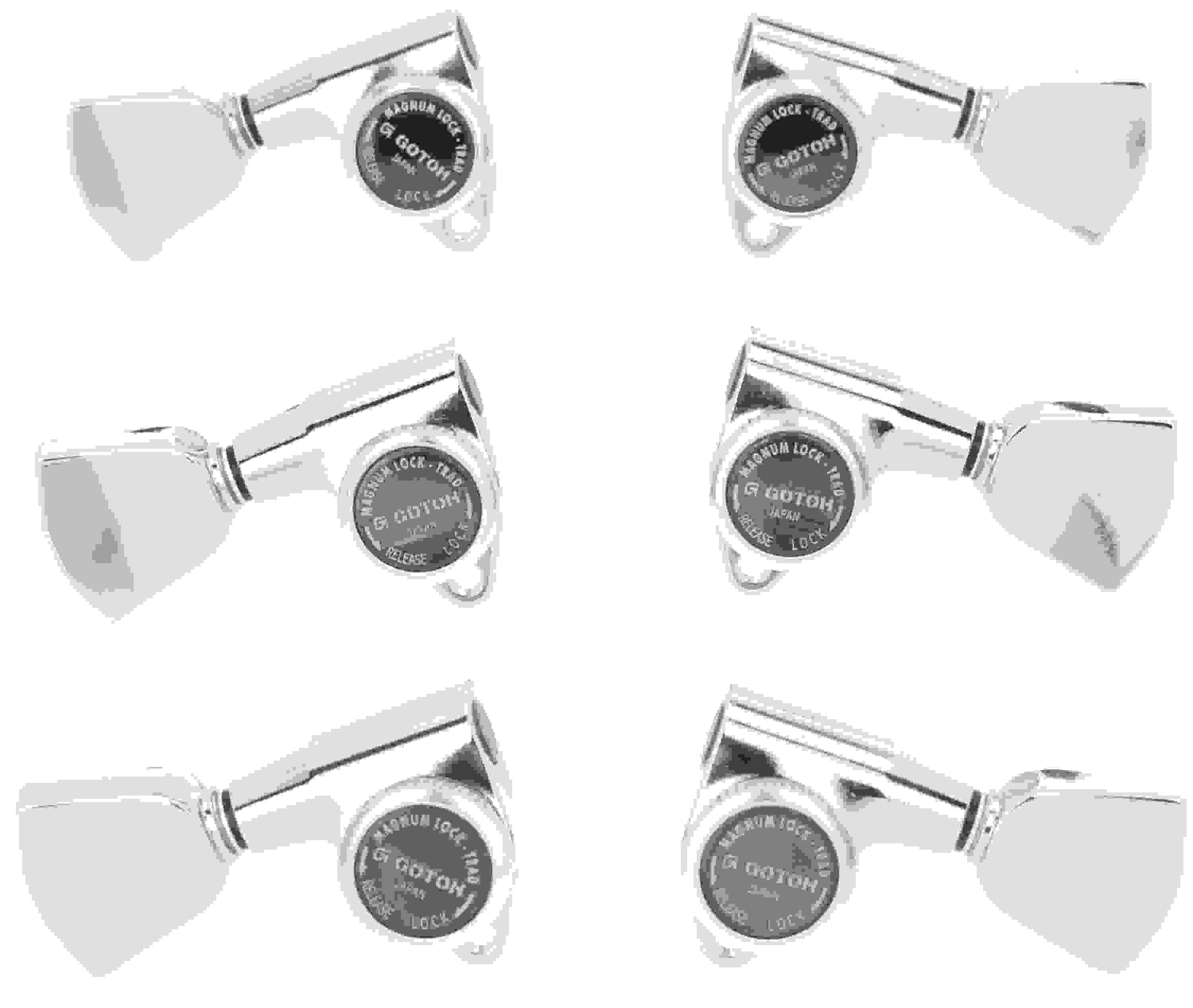 Gotoh SG301-04 MG-T Locking Tuners - 3+3 Chrome, Keystone Buttons ...