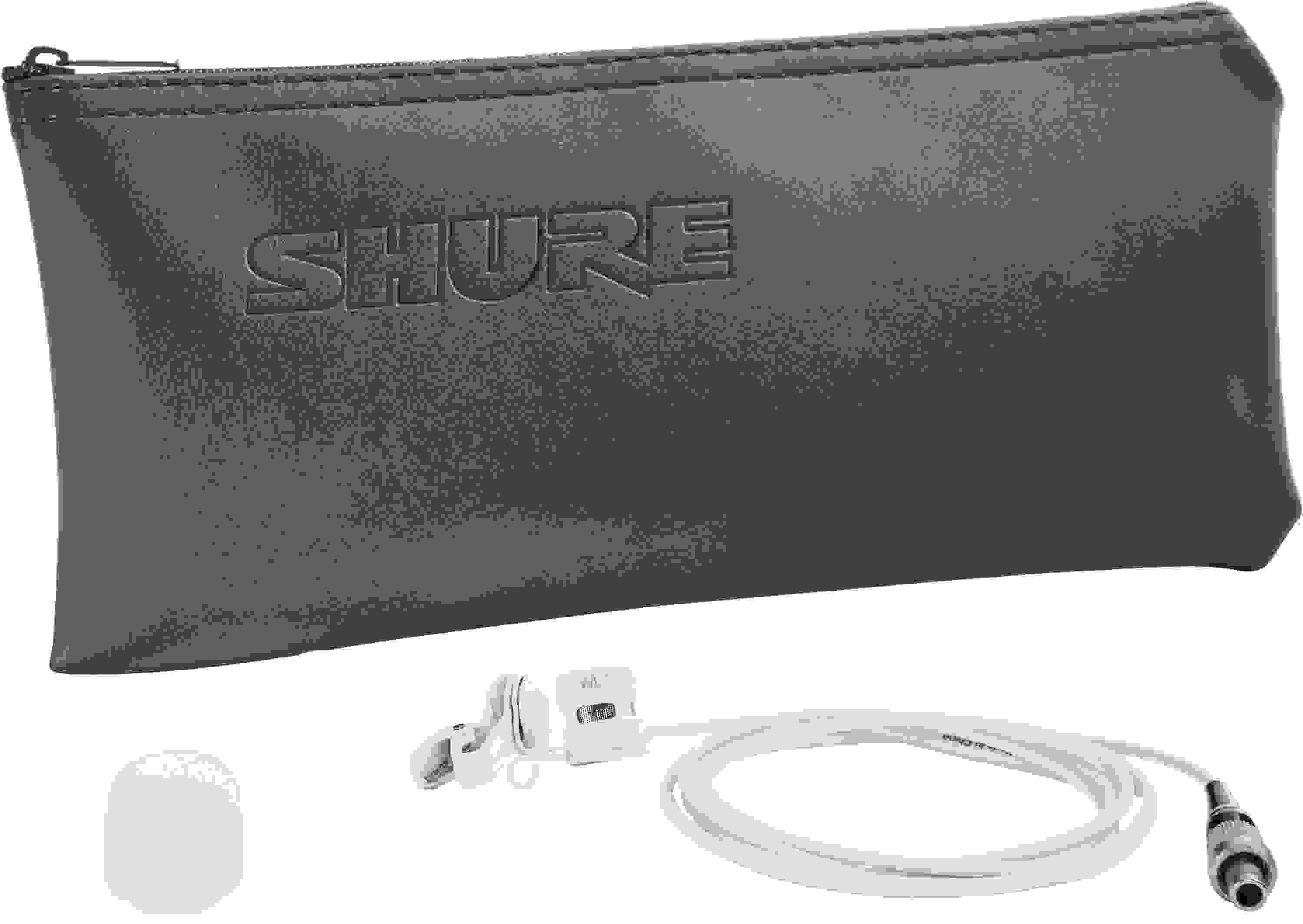 Shure WL185m Cardioid Lavalier Microphone with LEMO Connector - White ...