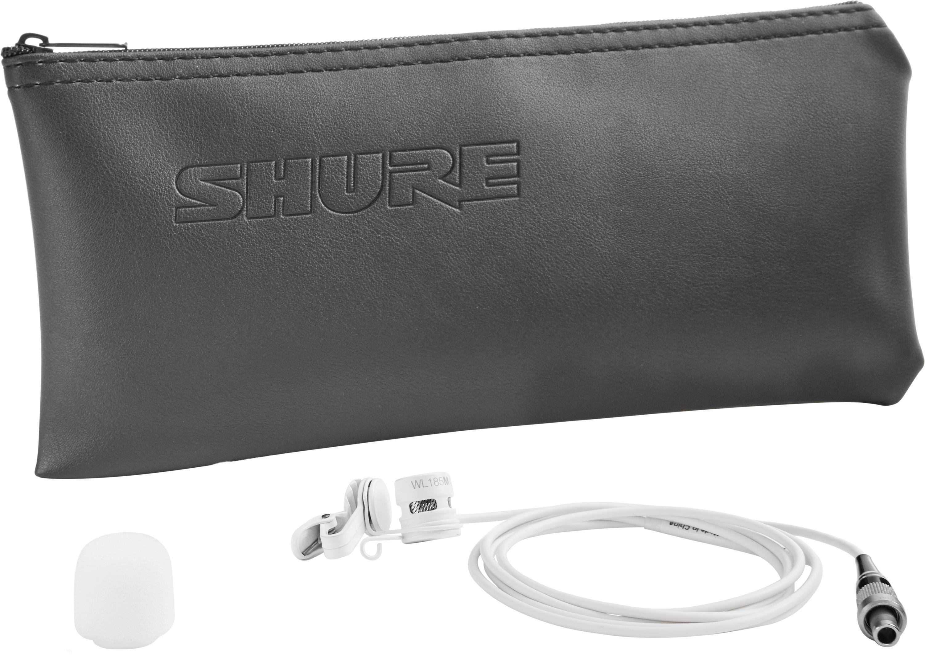 Shure WL185m Cardioid Lavalier Microphone with LEMO Connector - White ...