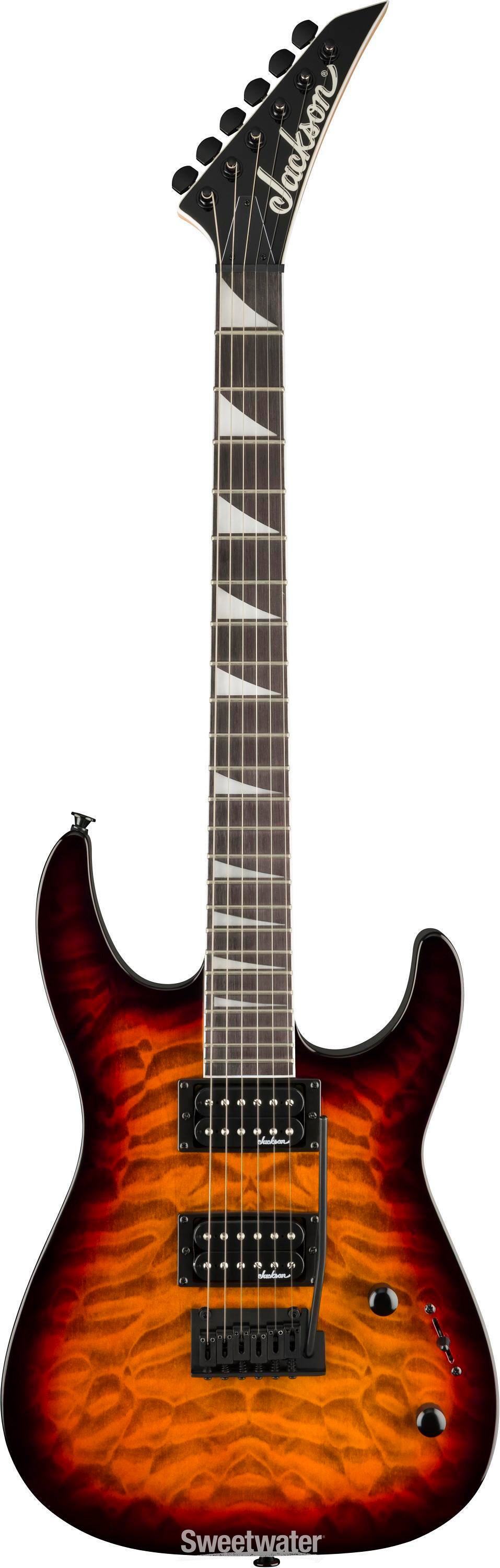 Jackson Dinky JS20 DKQ Electric Guitar - Tobacco Burst | Sweetwater