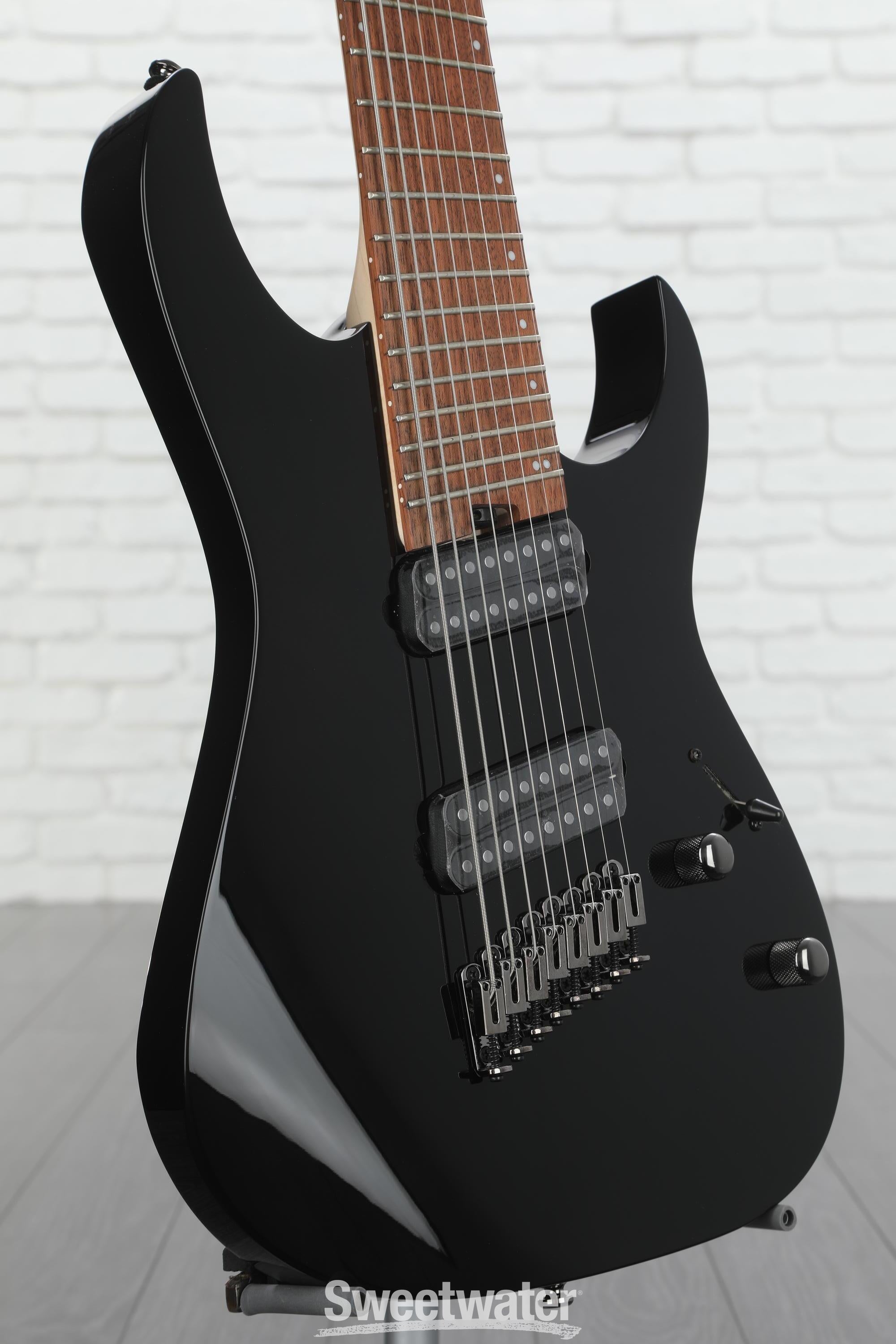 Ibanez RGMS8 Multi-scale 8-String - Black | Sweetwater