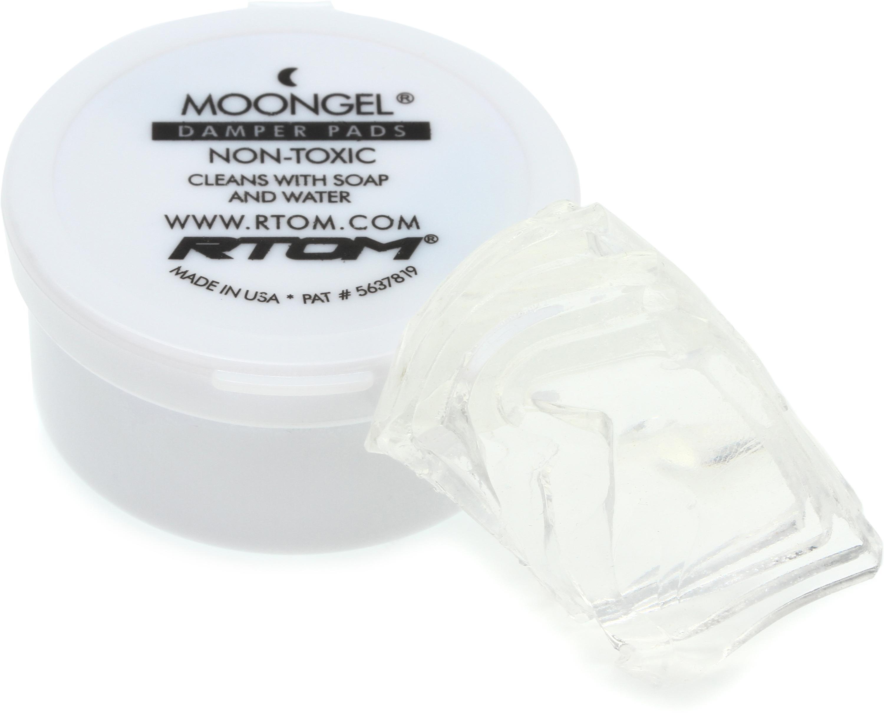 RTOM Moongel Drum Damper Pads - Clear (6-pack) | Sweetwater