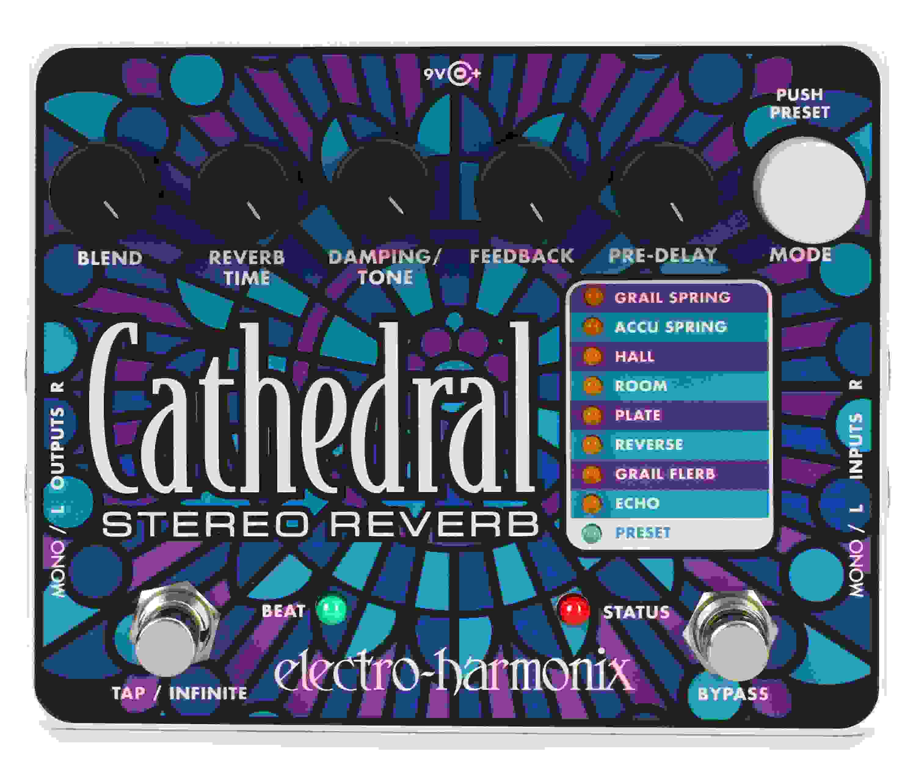 Electro-Harmonix Cathedral Stereo Reverb Pedal | Sweetwater