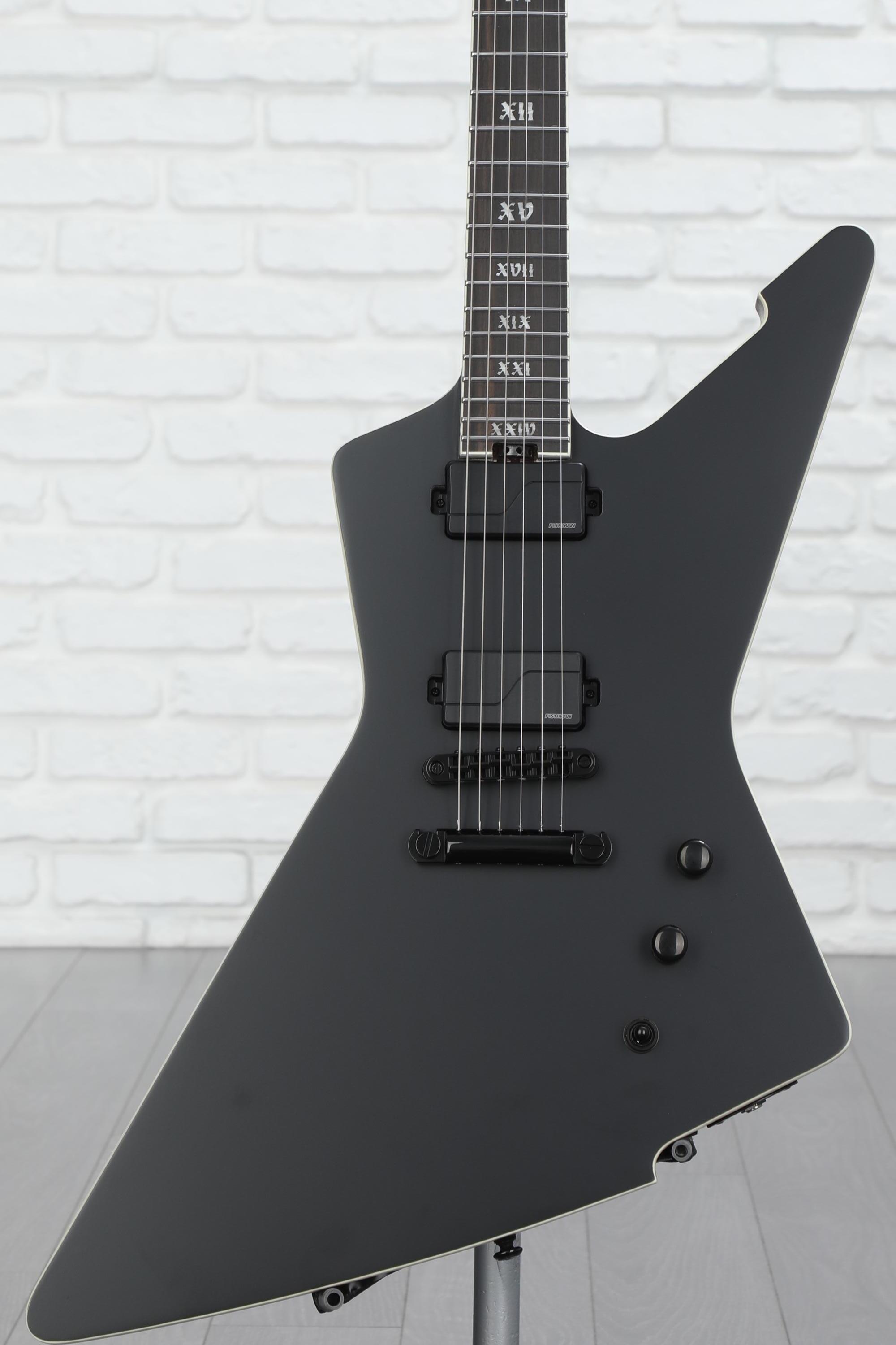 Schecter E-1 SLS Evil Twin - Satin Black | Sweetwater
