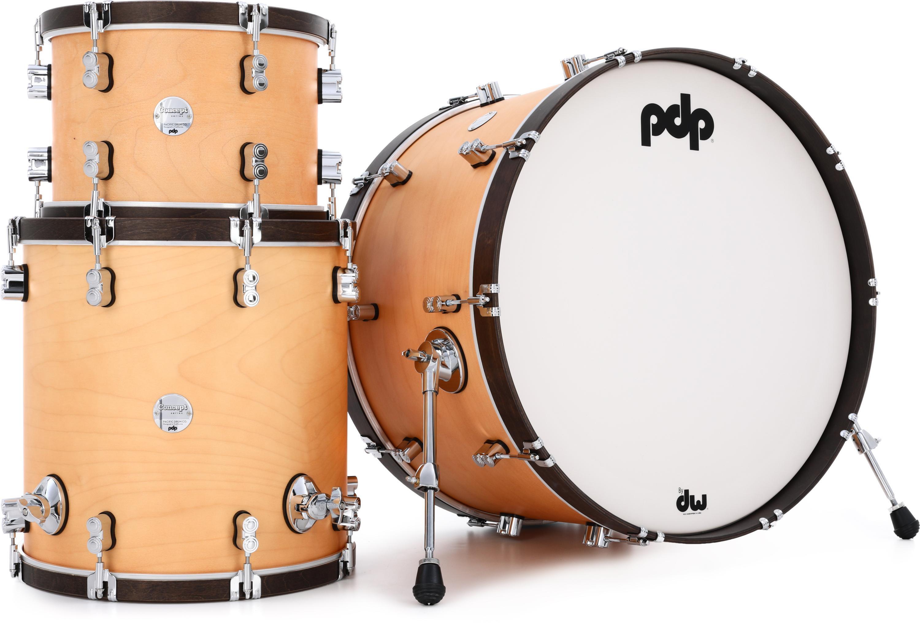PDP Concept Maple Classic 3-piece Shell Pack with 24 inch Kick ...