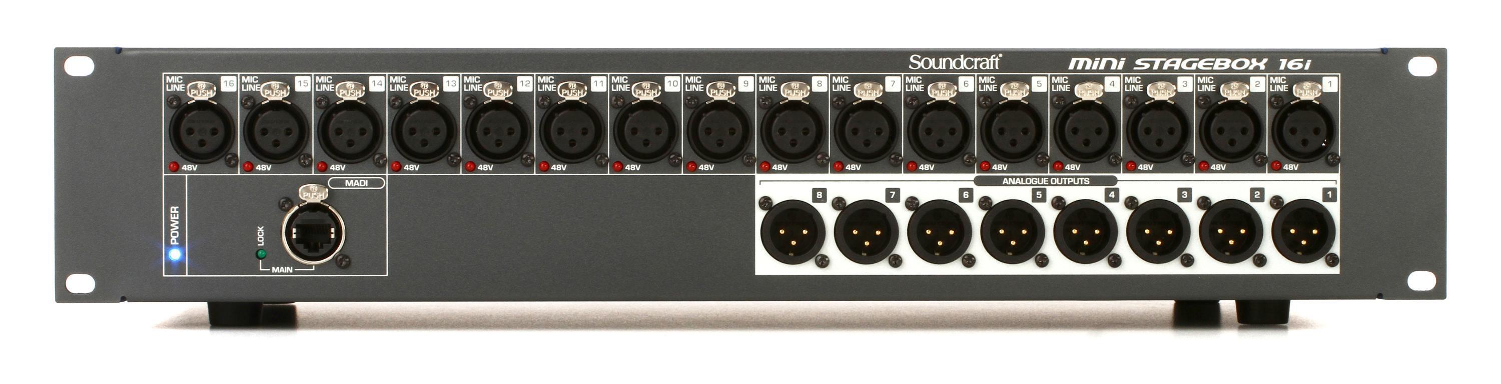 Soundcraft Mini Stagebox 16i 16-channel Digital Stagebox | Sweetwater