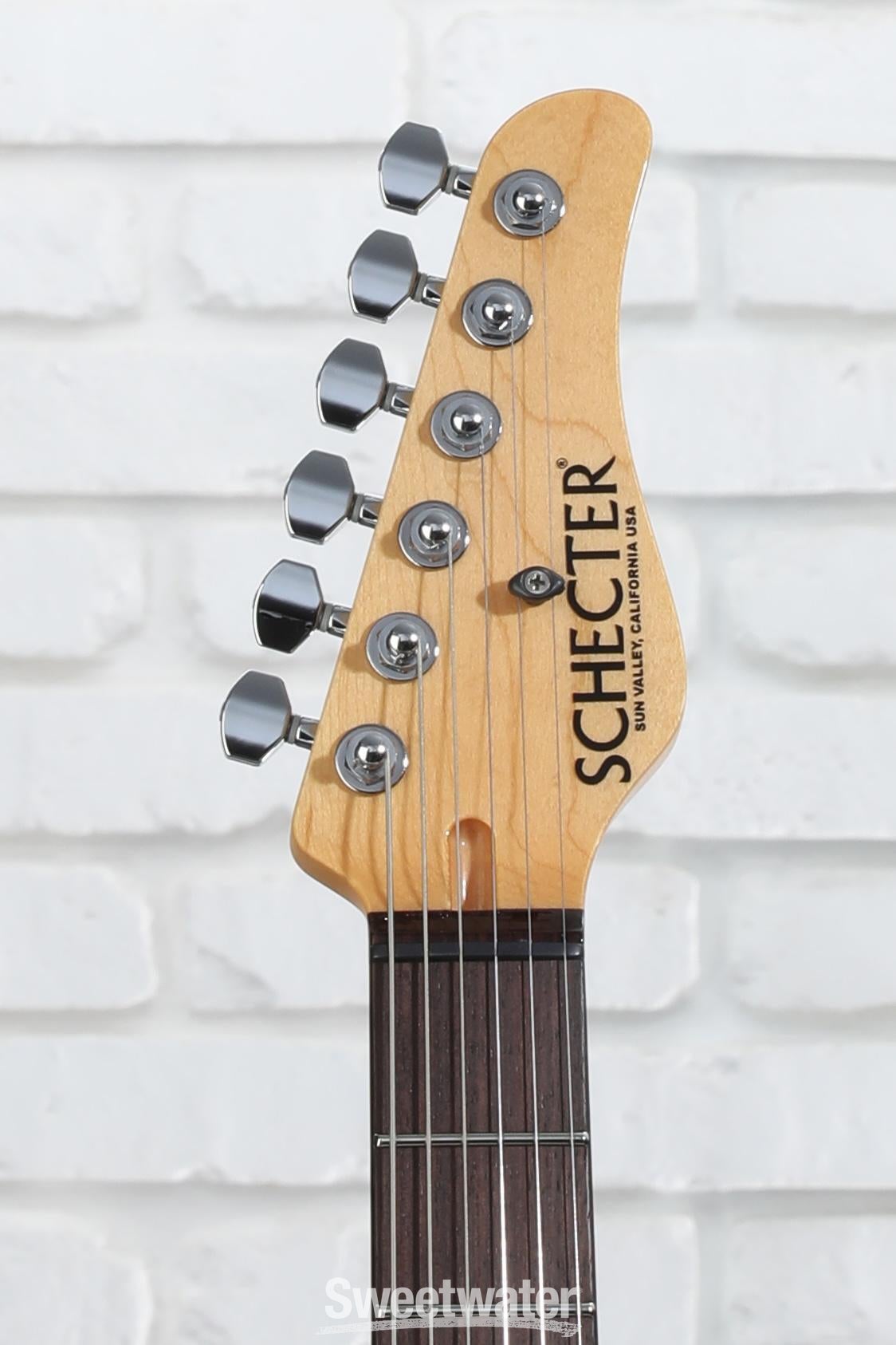 Schecter USA PT Custom Electric Guitar - Purple Burst Flame | Sweetwater