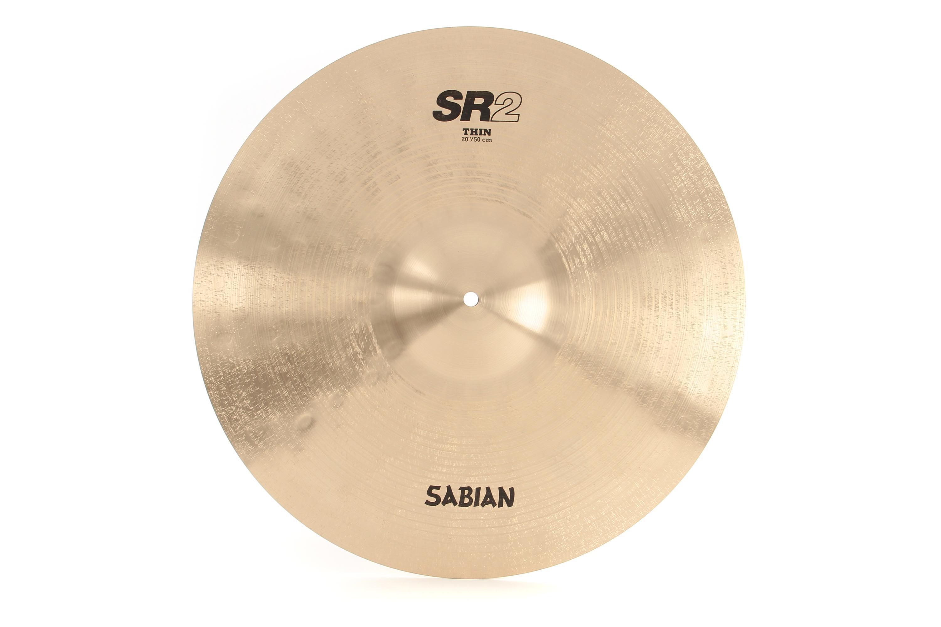 Sabian SR2 Factory Refreshed B20 Bronze Cast Cymbal - 20" Thin, Ride ...