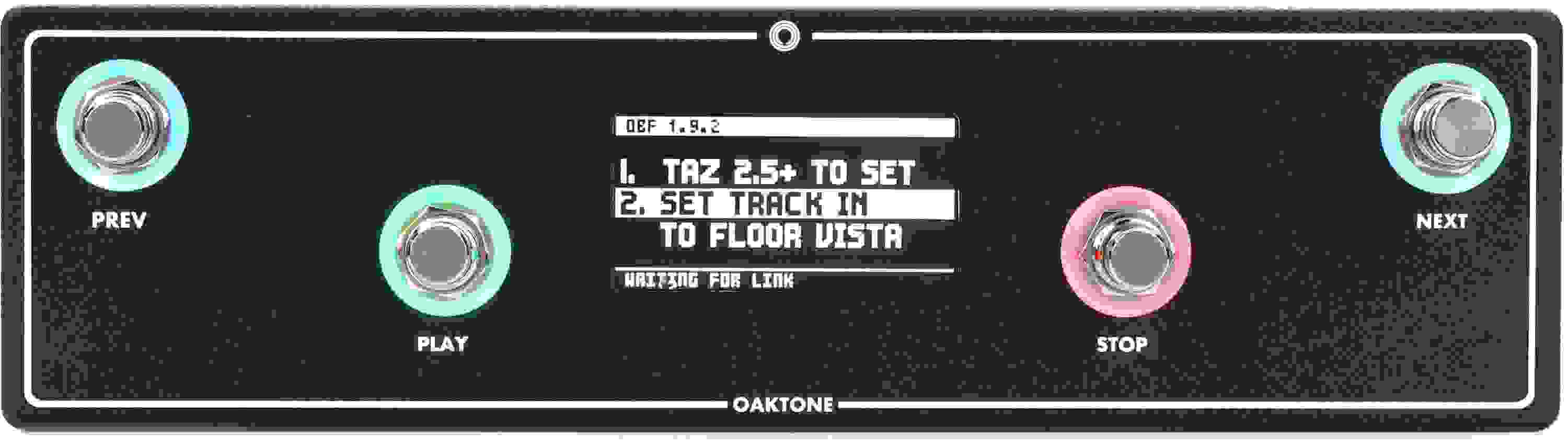 Oaktone Oakboard Floor Vista MIDI Footswitch Controller | Sweetwater