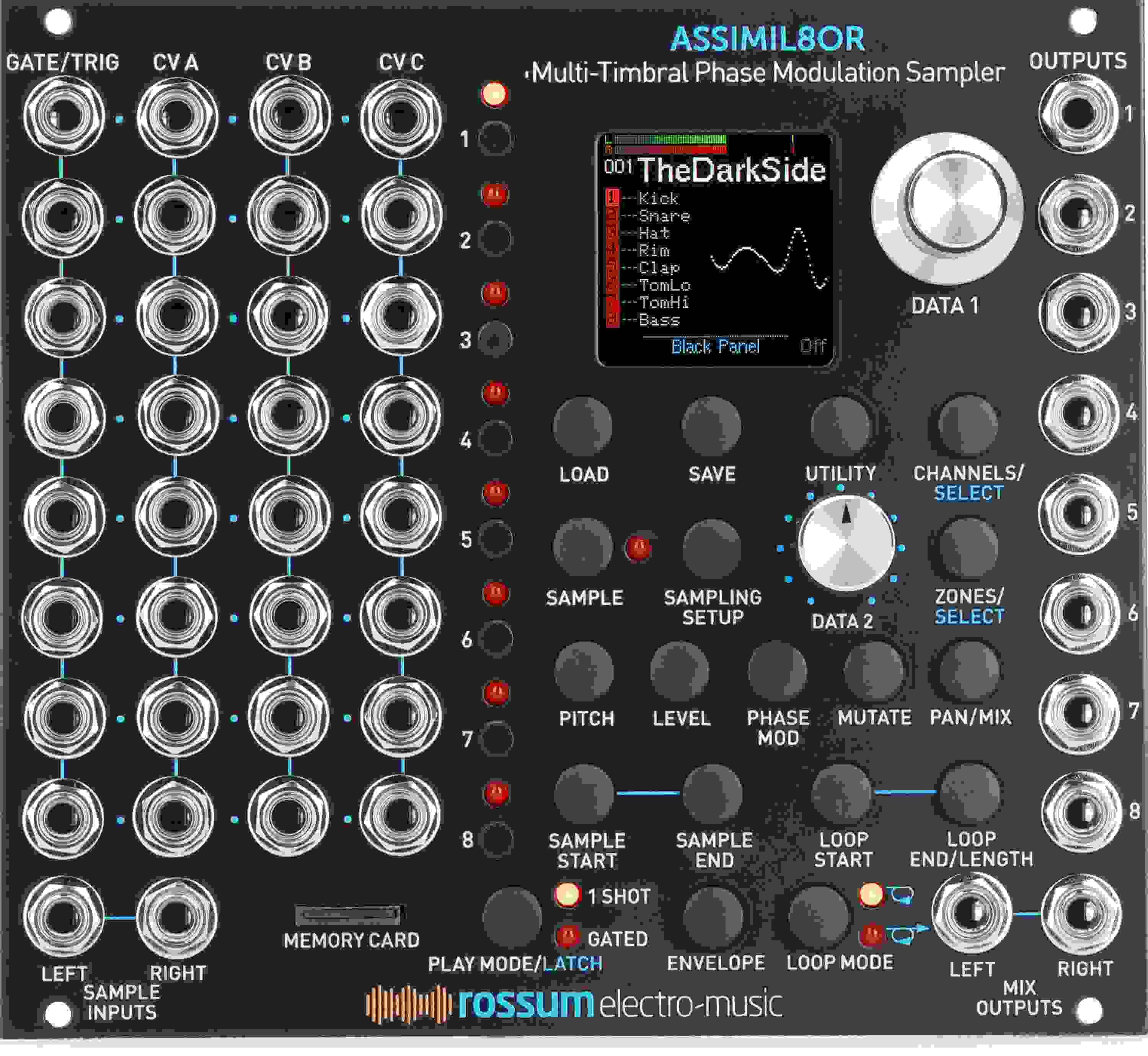 Rossum Electro-Music Assimil8or Eurorack Multi-timbral Sampler Module ...