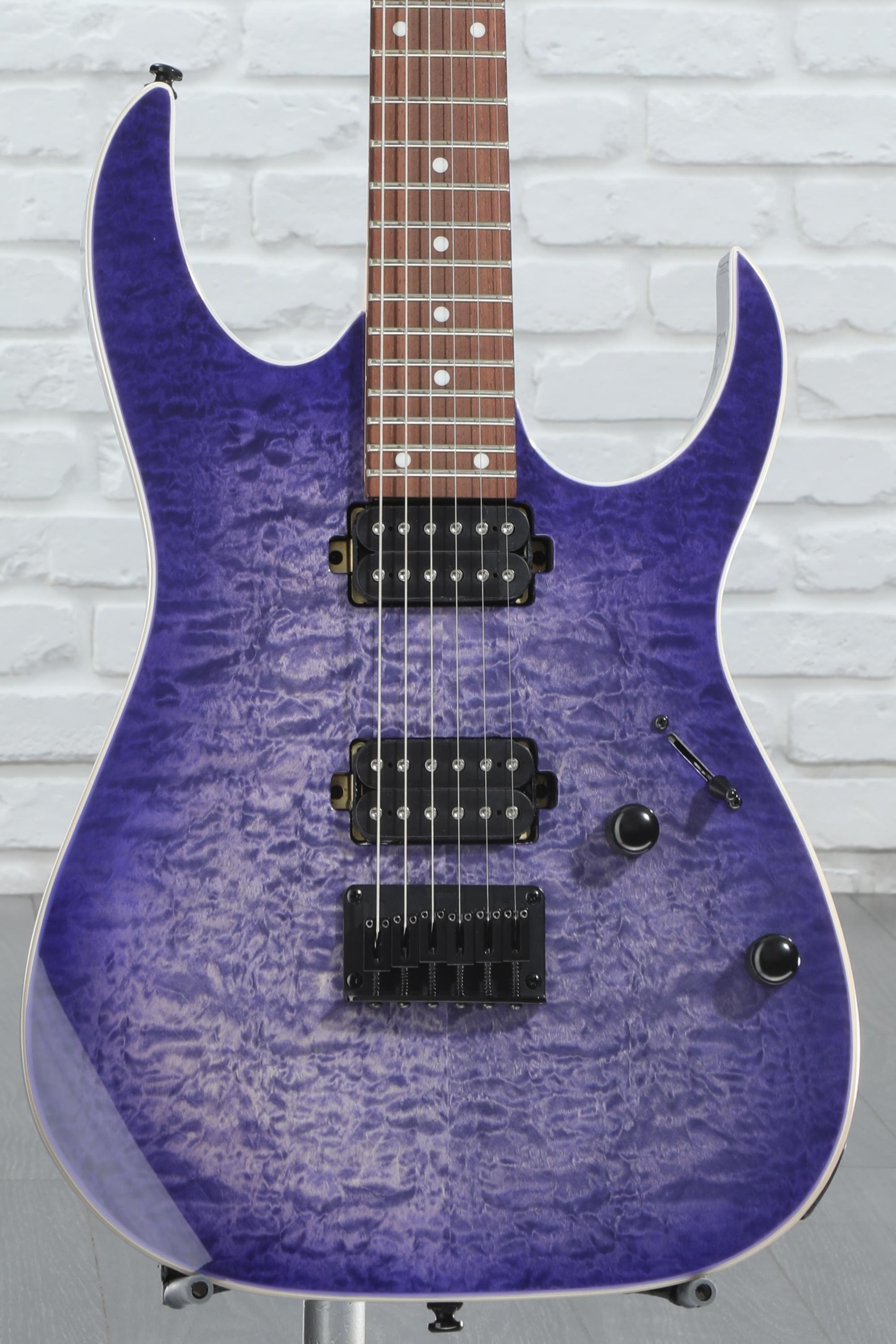 Ibanez RG421QM Electric Guitar - Cerulean Blue Burst | Sweetwater