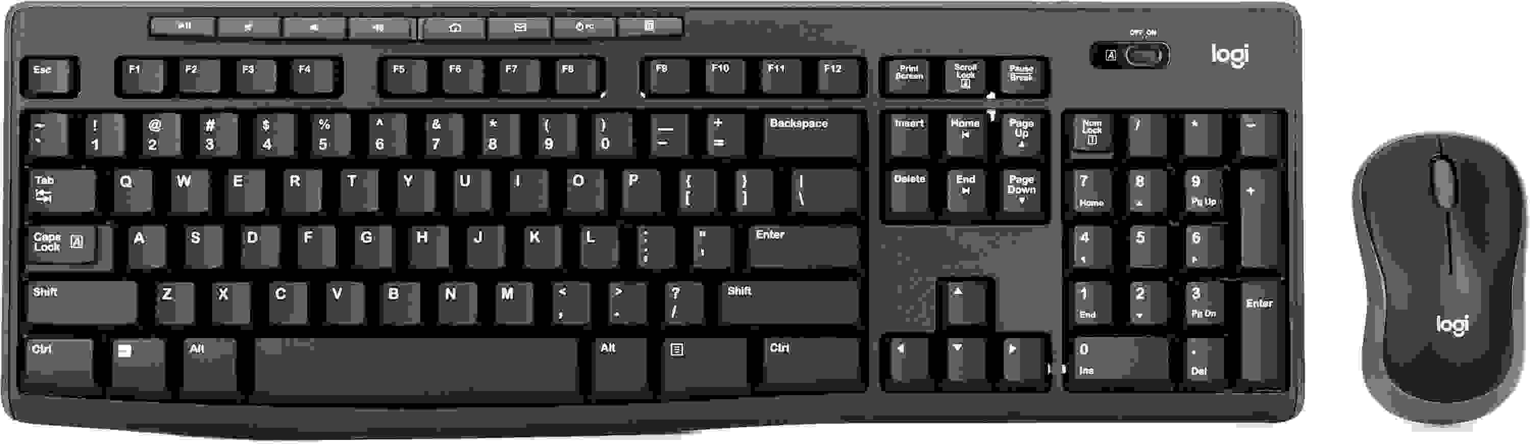 Logitech MK270 Wireless Keyboard and Mouse Combo - Black | Sweetwater