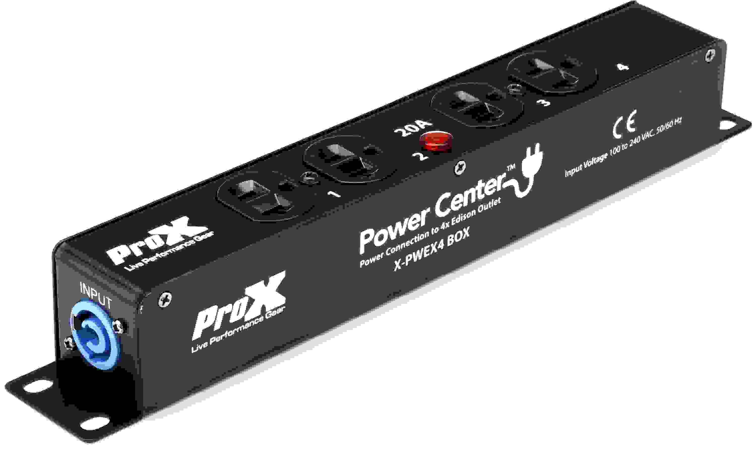 ProX Power Center X-PWEX4 BOX 4-outlet Power Strip - Slim | Sweetwater