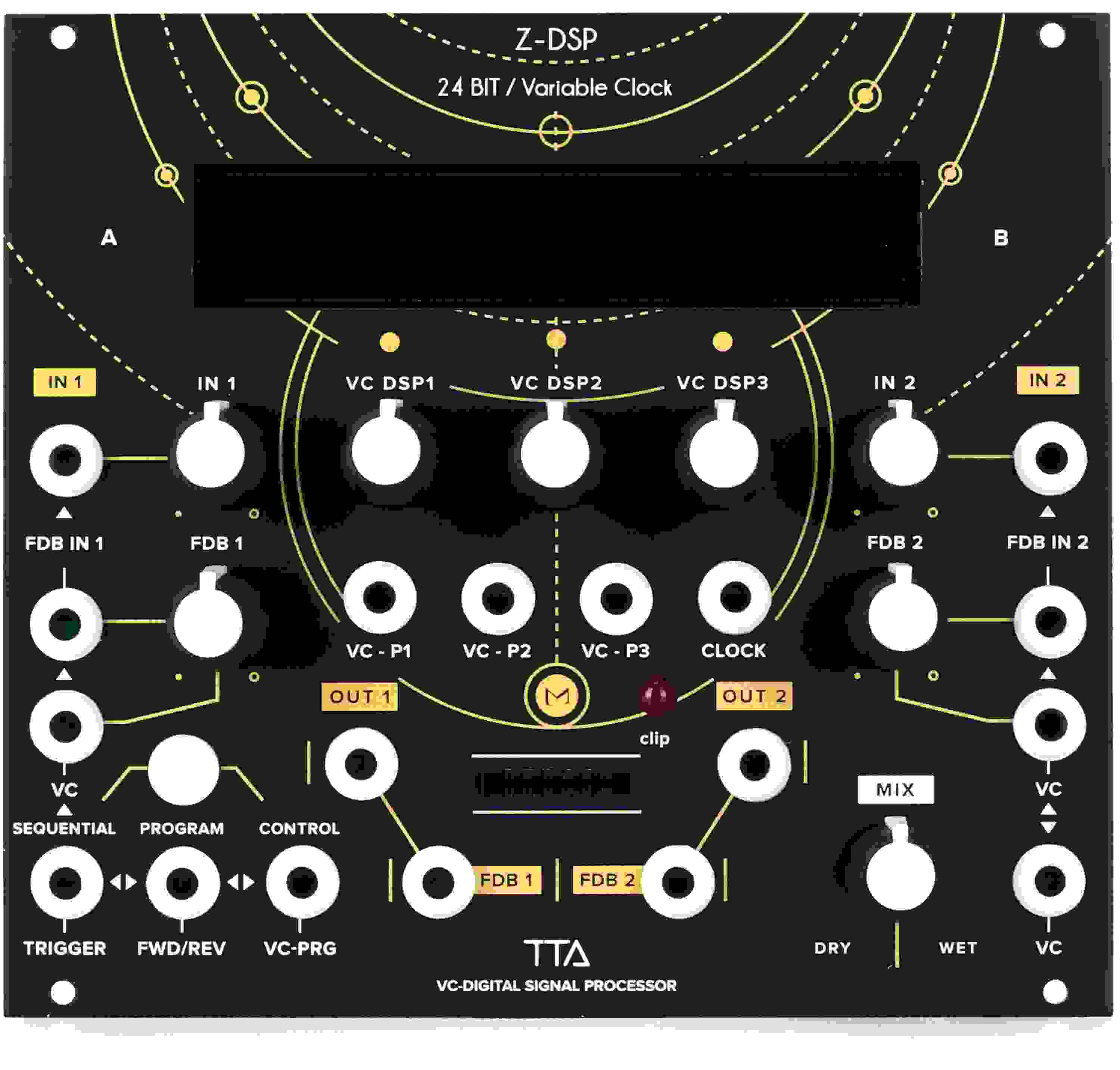 Tiptop Audio Z-DSP NS VC-Digital Signal Processor Eurorack Module - Black | Sweetwater