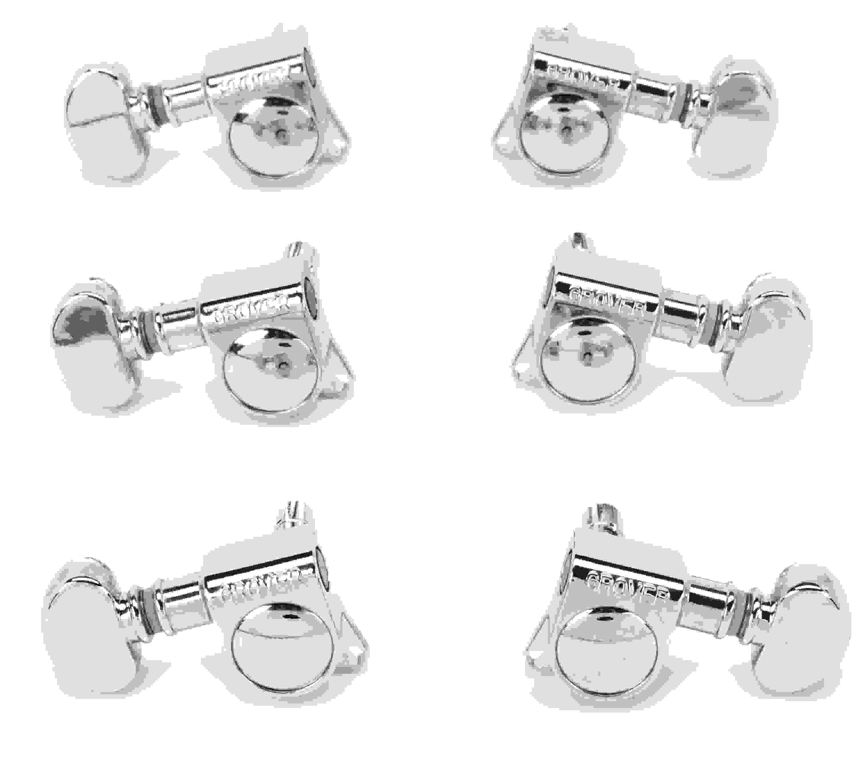 Grover 406C Mid-Size Locking Rotomatics Tuning Machine Set - 3+3 ...