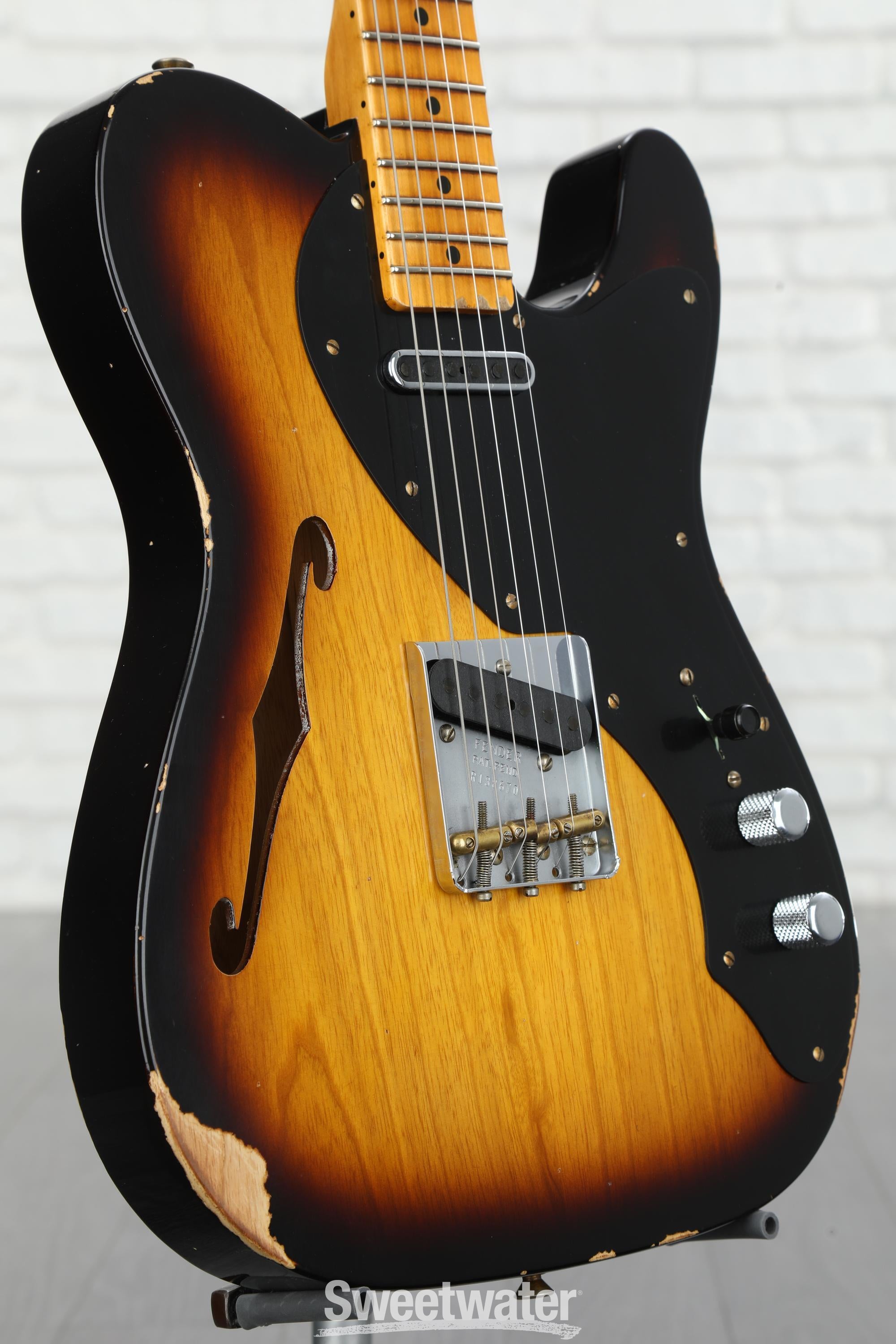 Fender Custom Shop Limited-edition Nocaster Thinline Relic Electric ...