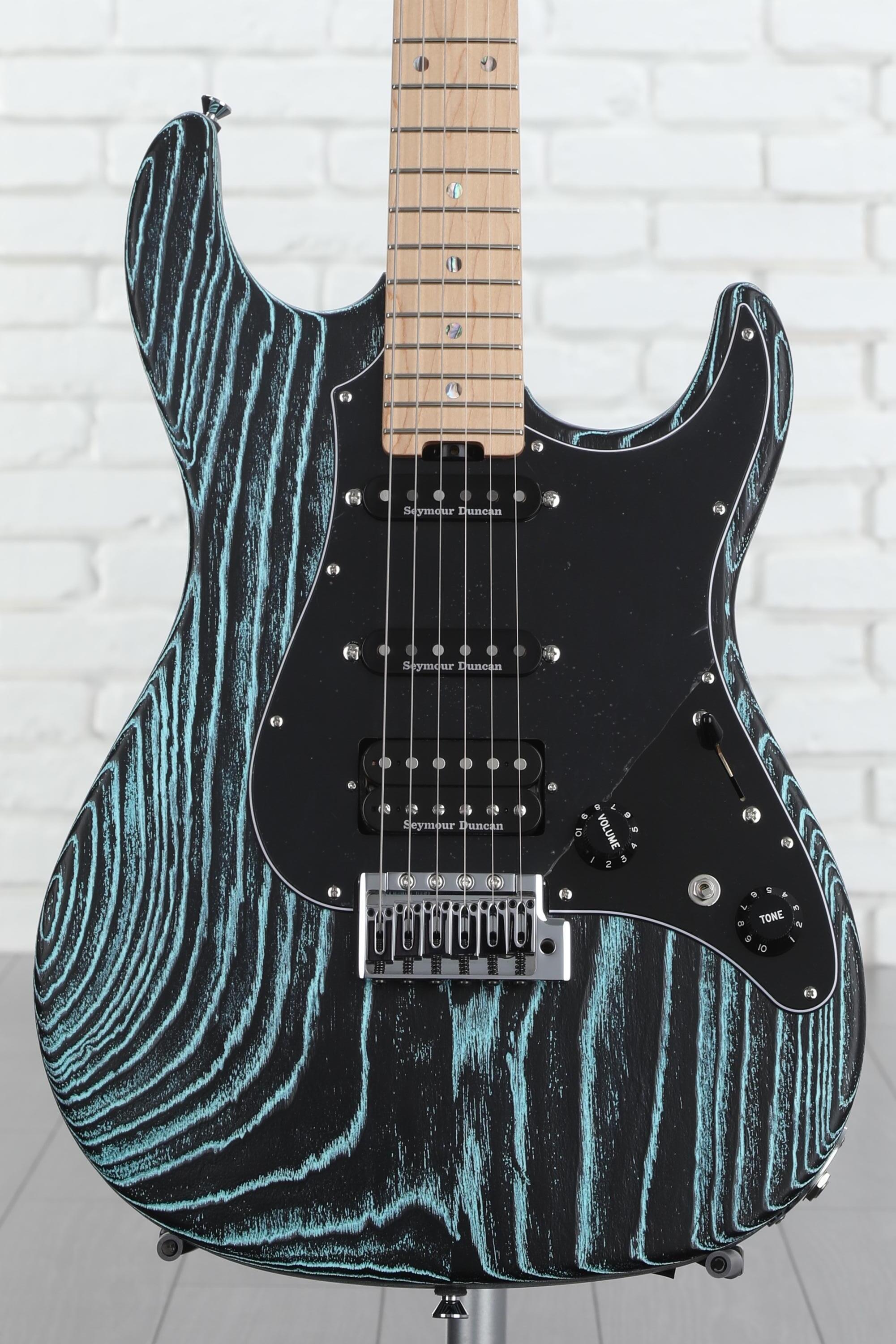 ESP Original Snapper CTM Electric Guitar - Nebula Black Burst with ...