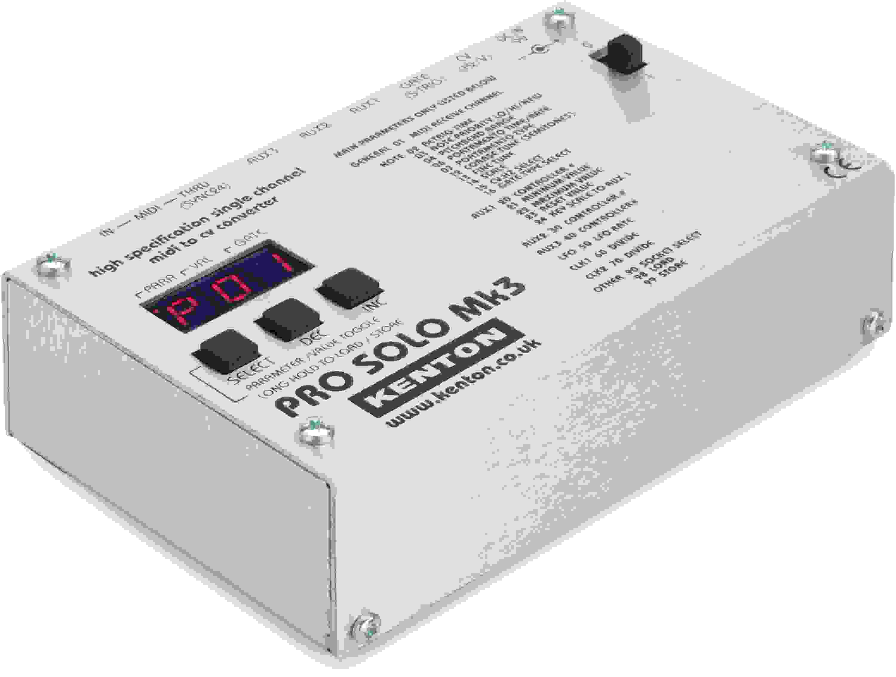 Kenton Pro Solo Mk3 Single-channel MIDI to CV Converter | Sweetwater