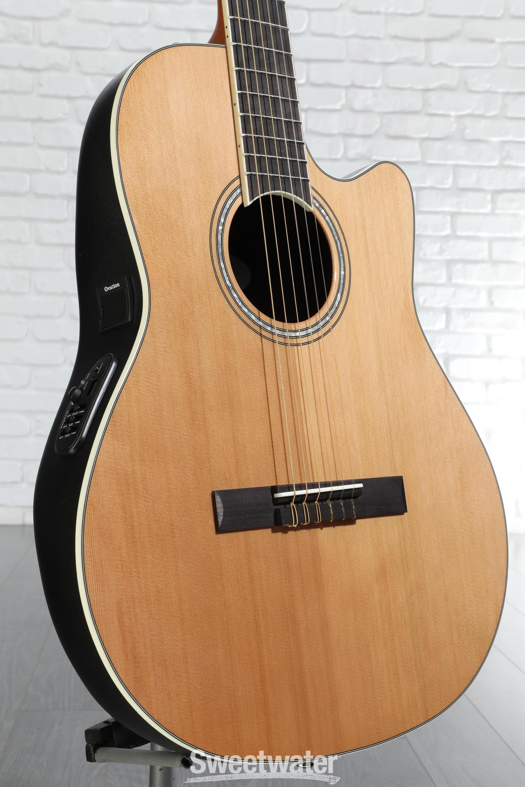 Ovation Celebrity Standard CS24C-4 CS Mid-depth Classical Acoustic ...