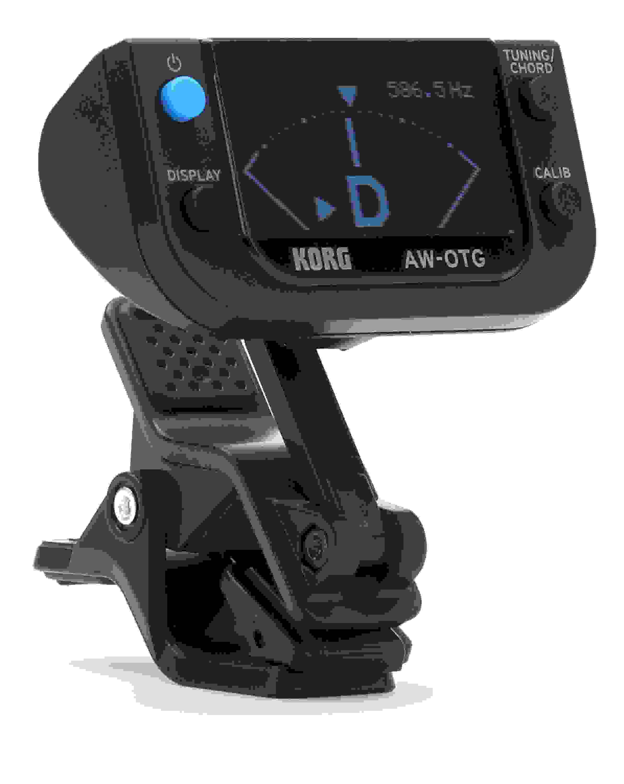 Korg AW-OTG OLED Display Clip-on Guitar Tuner | Sweetwater