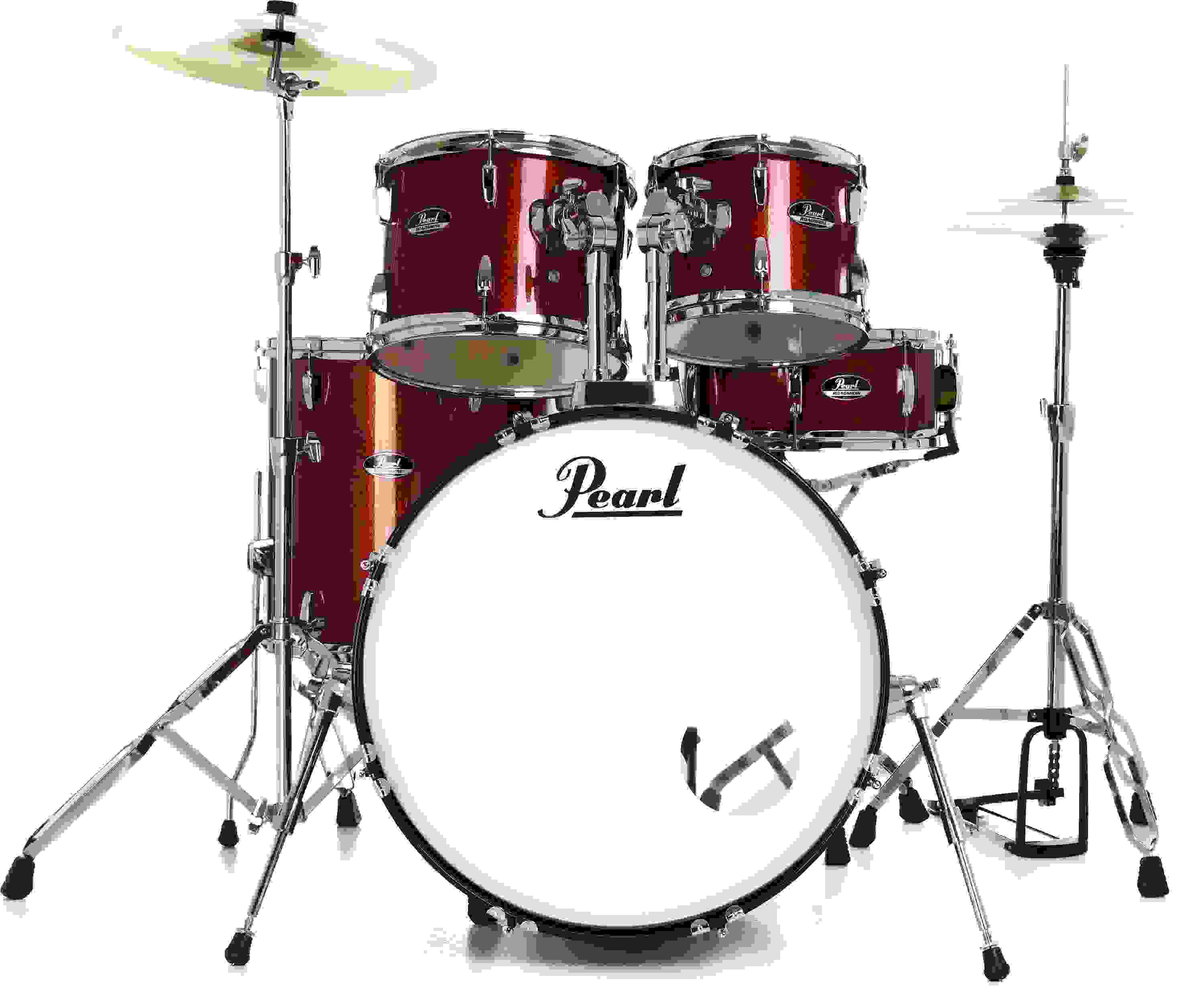 Pearl Roadshow RS525SC/C 5-piece Complete Drum Set with Cymbals - Burnt Orange | Sweetwater