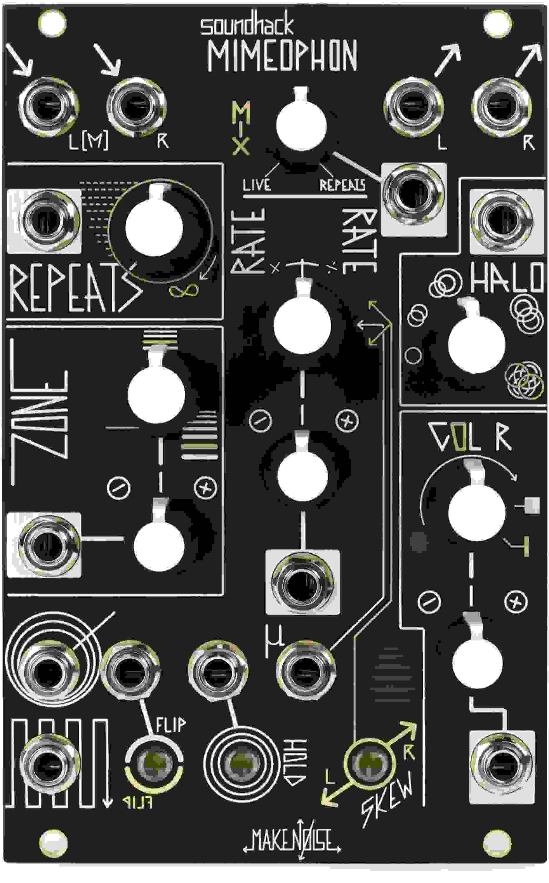 Make Noise Mimeophon Multi-Zone Color Audio Repeater | Sweetwater