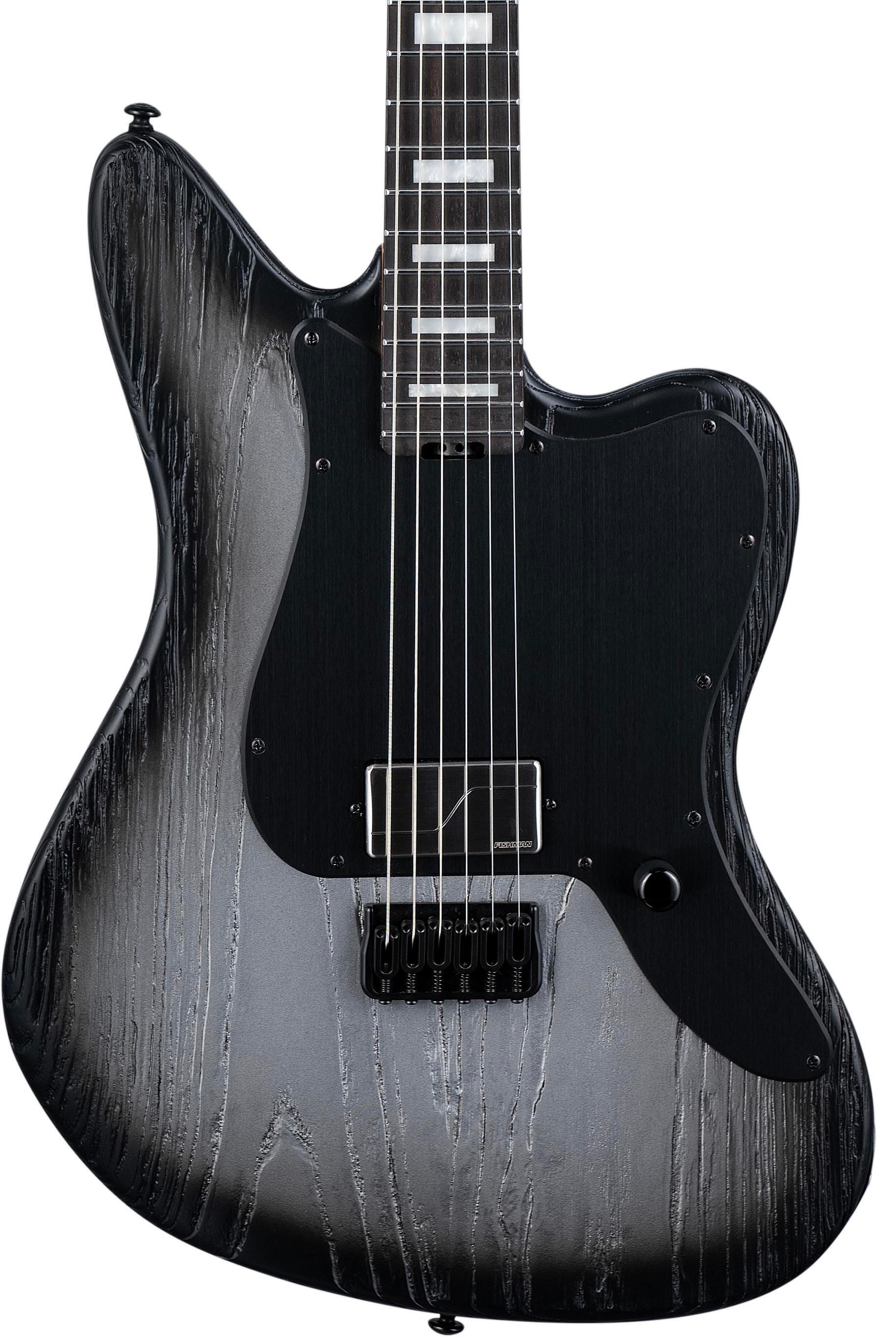 ESP LTD XJ-1B Baritone Electric Guitar - Silver Blast | Sweetwater