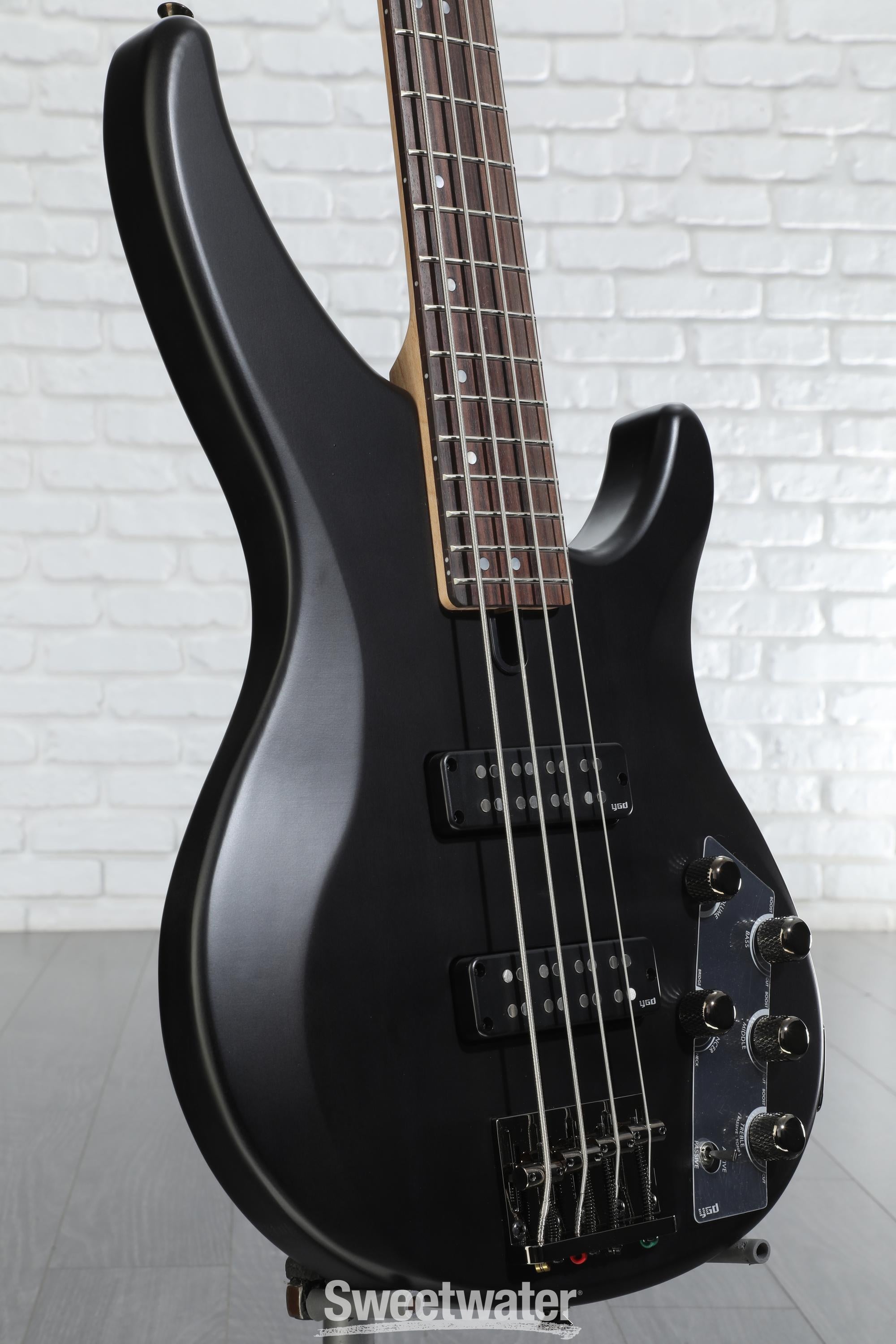Yamaha TRBX504 4-string Bass Guitar - Translucent Black | Sweetwater