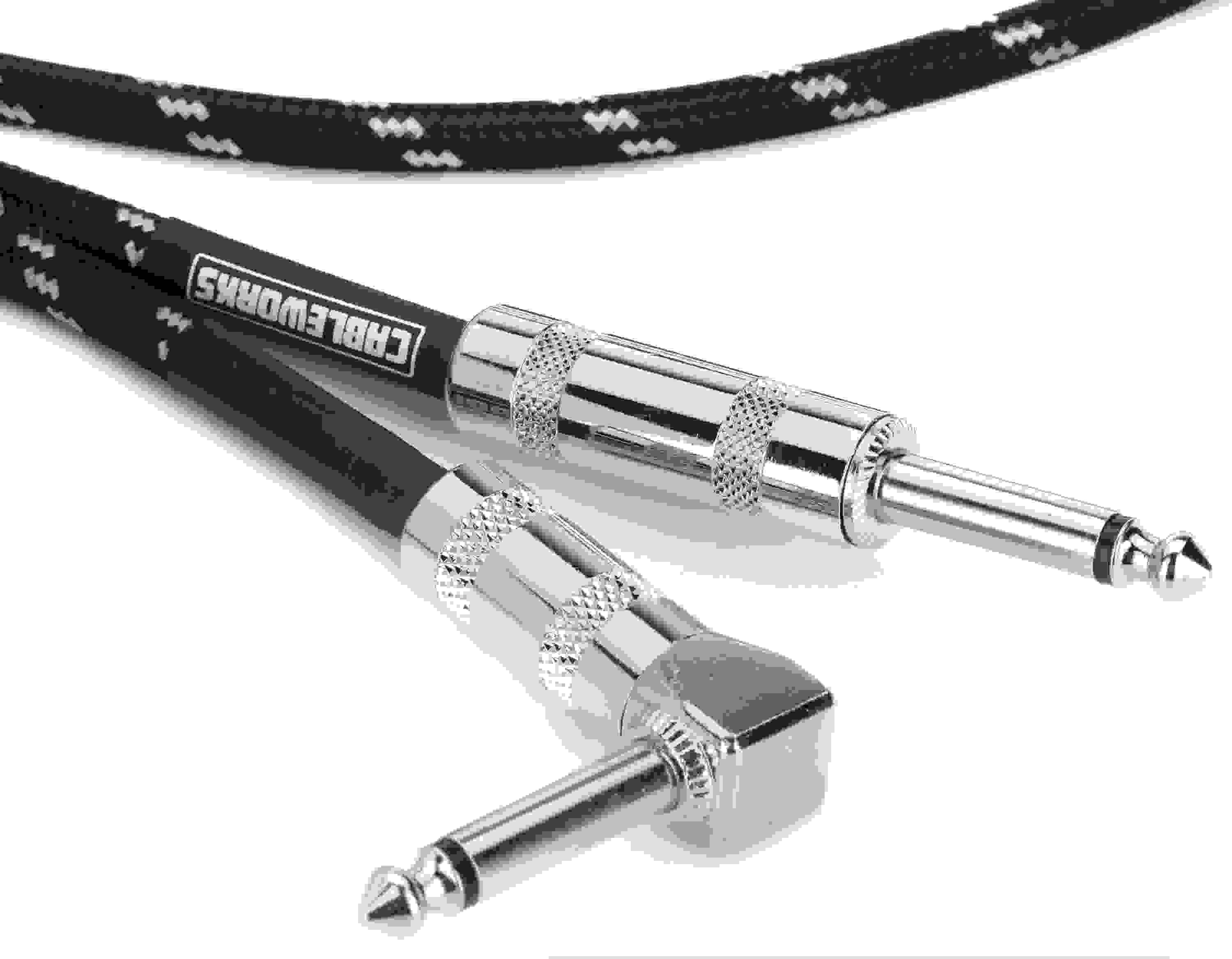 Gator Cableworks Backline Series Braided Instrument Cable - Black/Gray ...