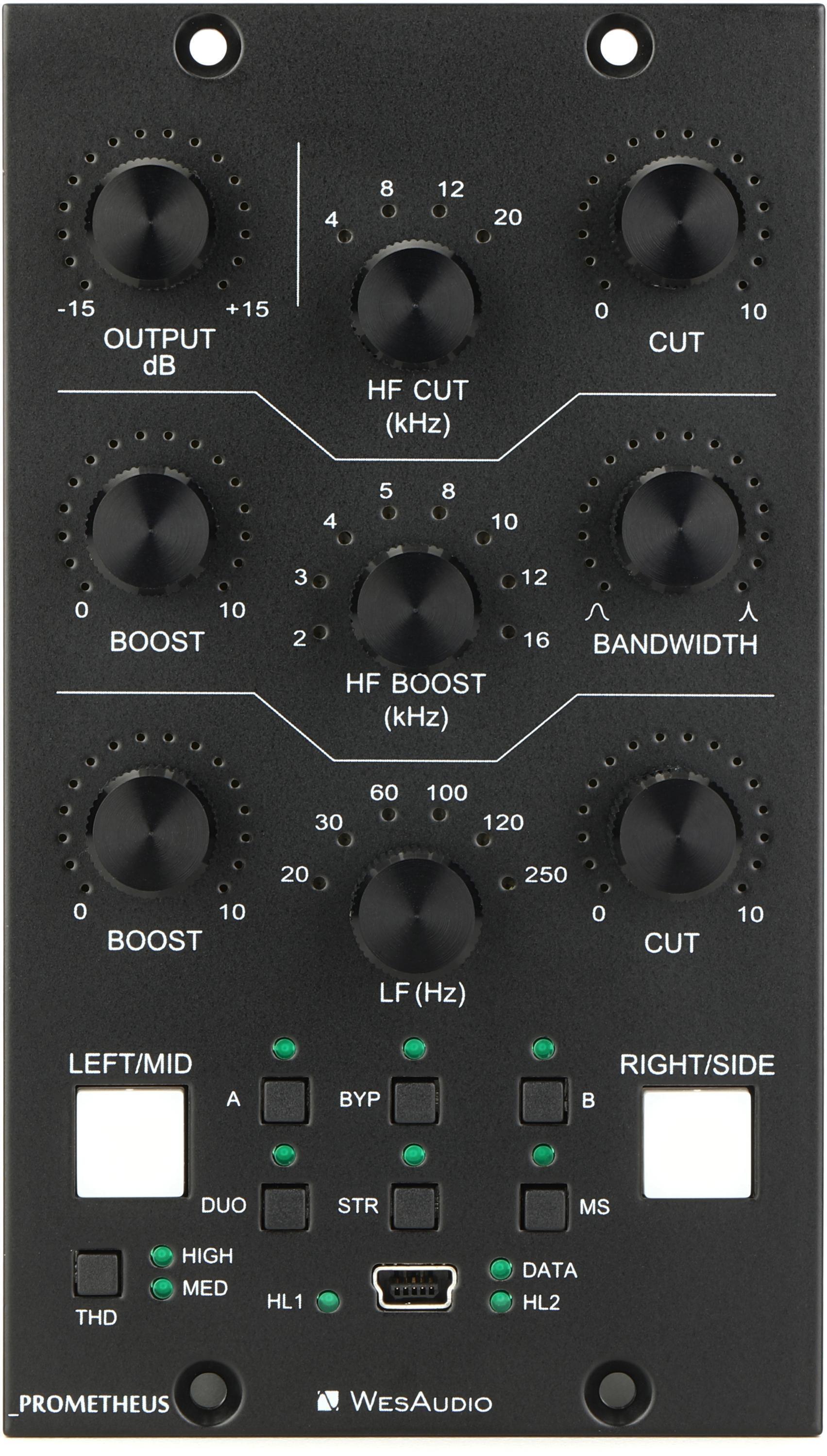 WesAudio Prometheus Eclipse 500 Series Stereo Analog Equalizer with Digital Recall | Sweetwater