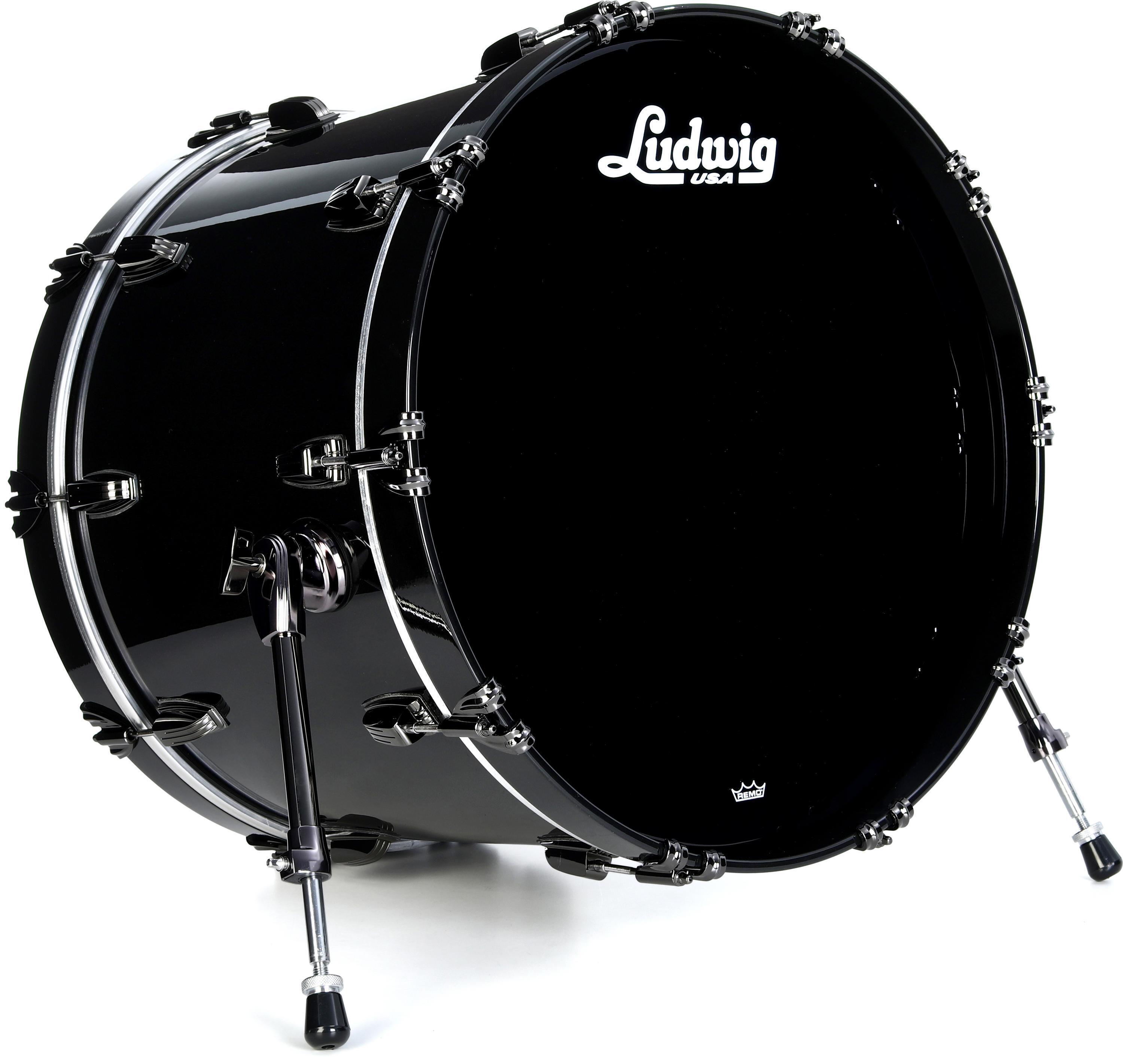 Ludwig Classic Maple Bass Drum - 16 inches x 22 inches, Sable Black ...