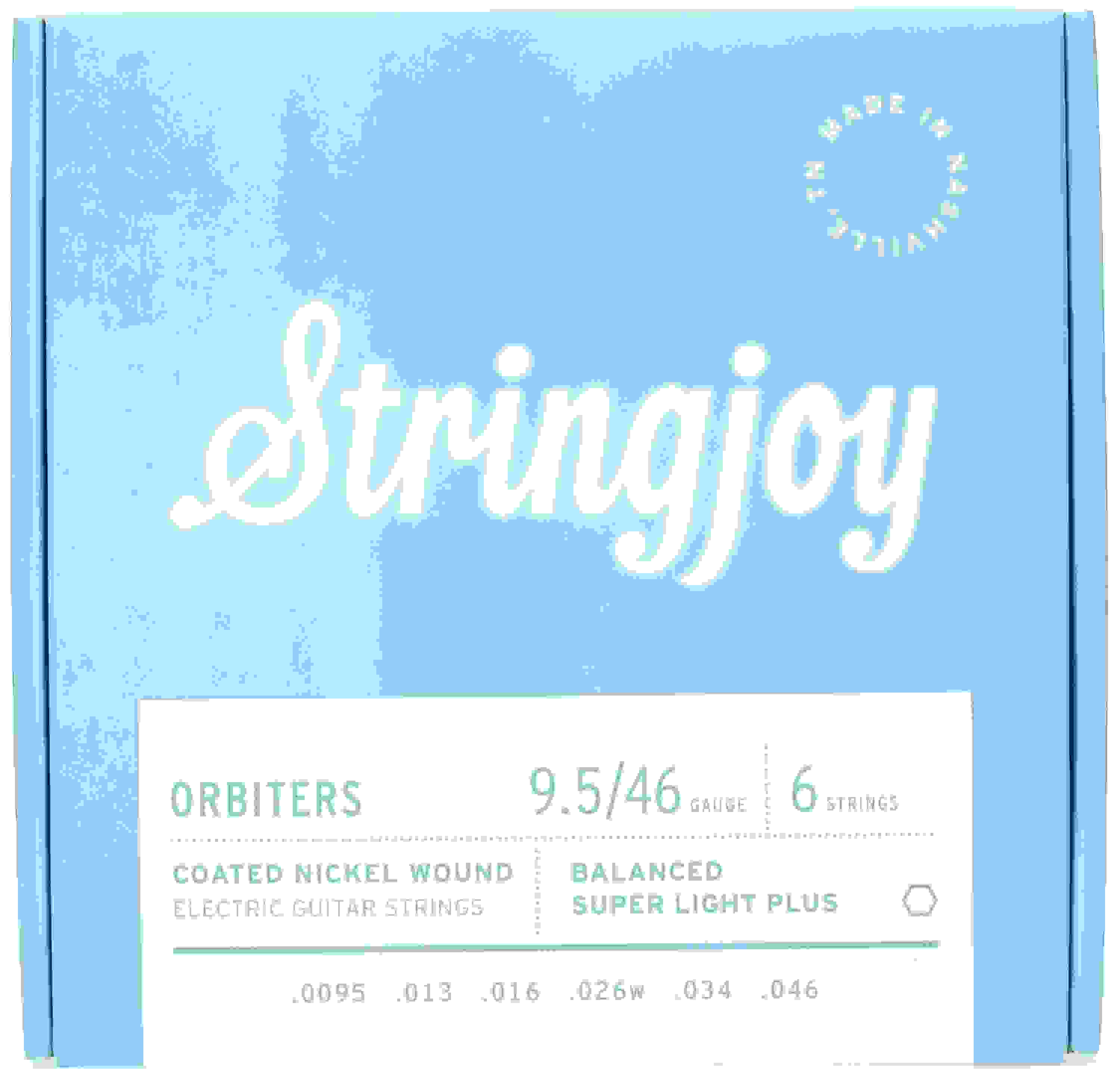 Stringjoy Orbiters Balanced Coated Nickel-wound Electric Guitar Strings - .0095 - .046 Super ...