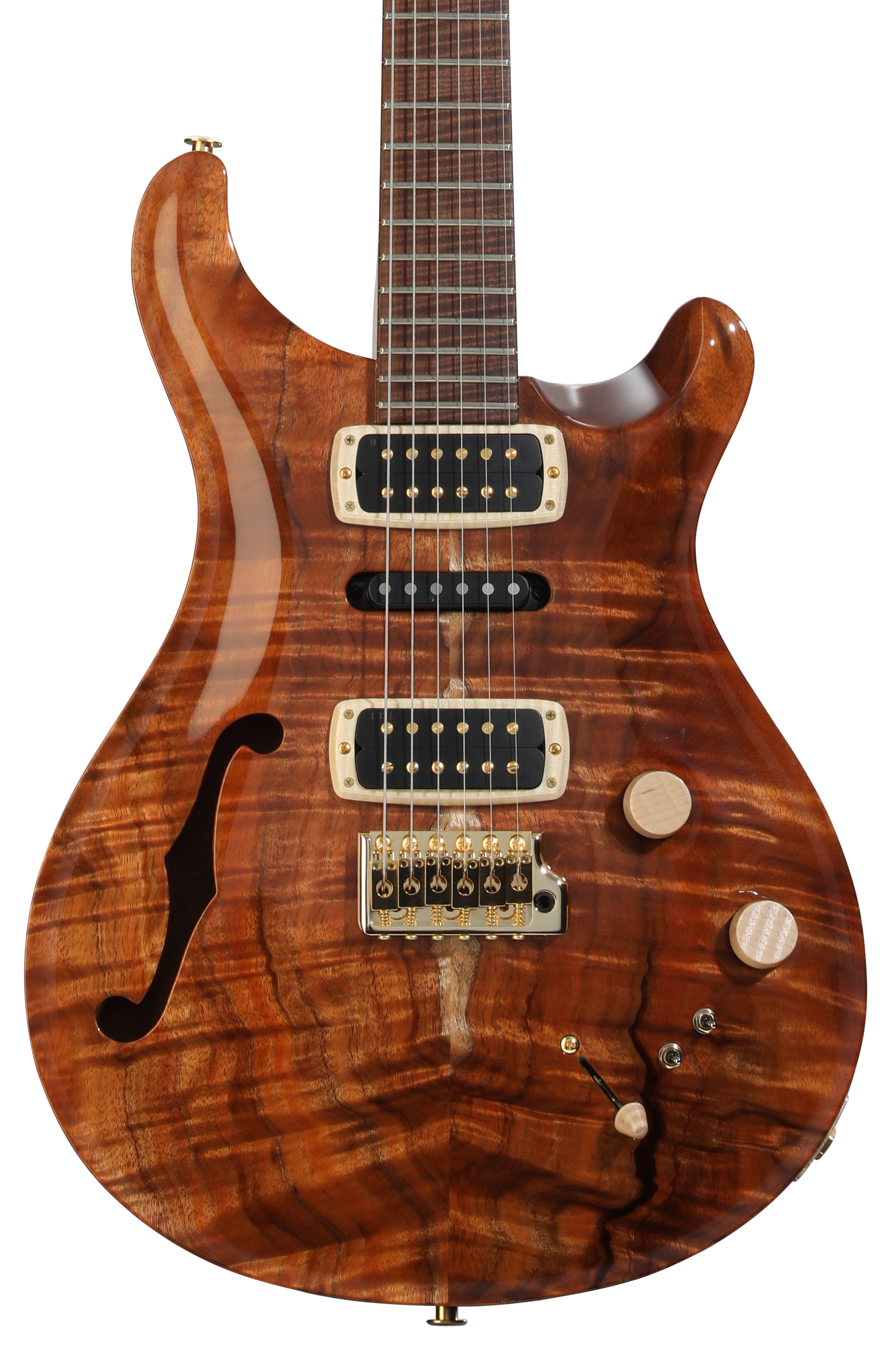 PRS Private Stock #11450 Modern Eagle V Electric Guitar - Natural Koa ...
