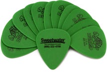 Dunlop Sweetwater Tortex Standard Guitar Picks - .88mm Green (12-pack ...