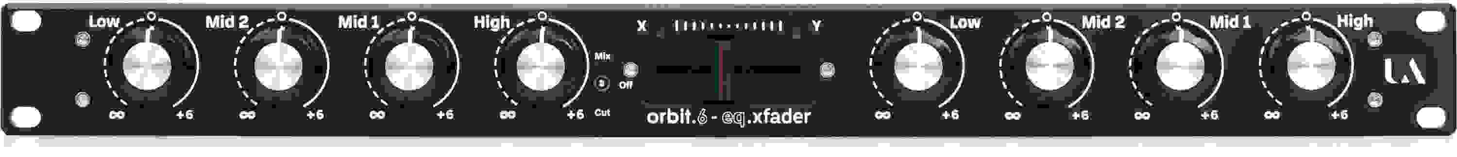 Union Audio Orbit.6 EQ/Xfader Rackmounted Dual 4-band Isolator with Crossfader - Black | Sweetwater