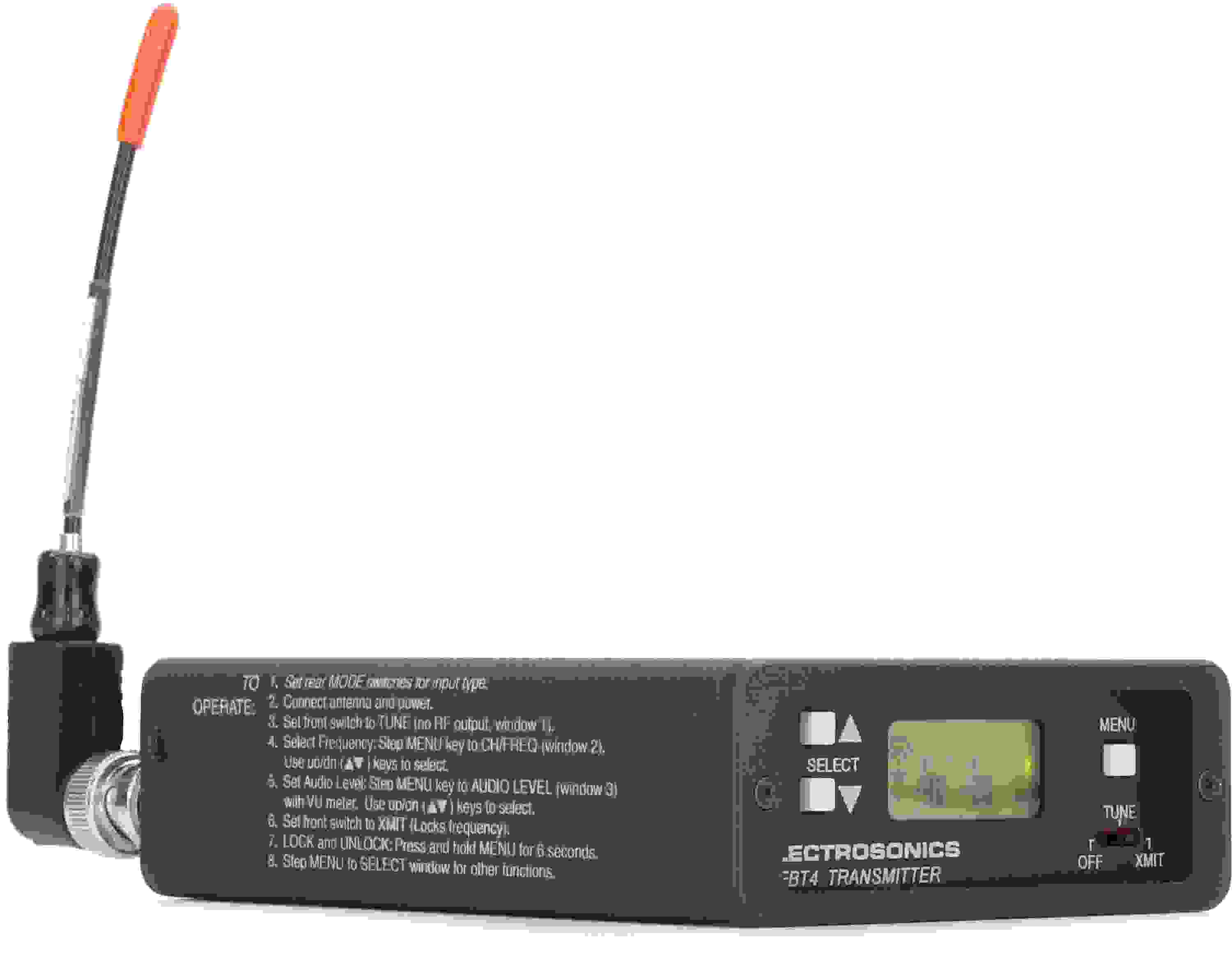 Lectrosonics IFTB4 Frequency-Agile Compact IFB Wireless Transmitter ...