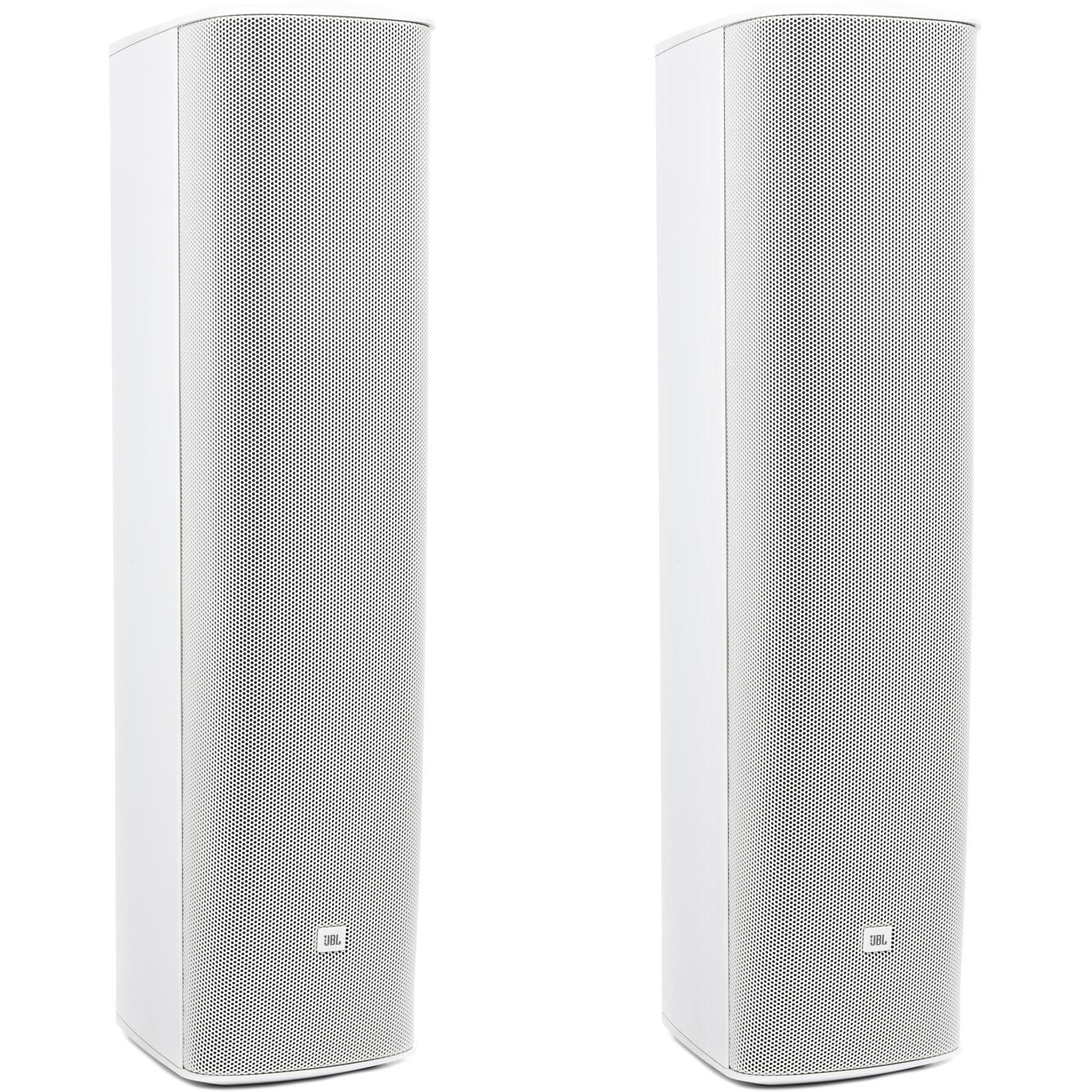 JBL CBT 1000-WH Adjustable Coverage Column Installation Speaker Pair - White | Sweetwater