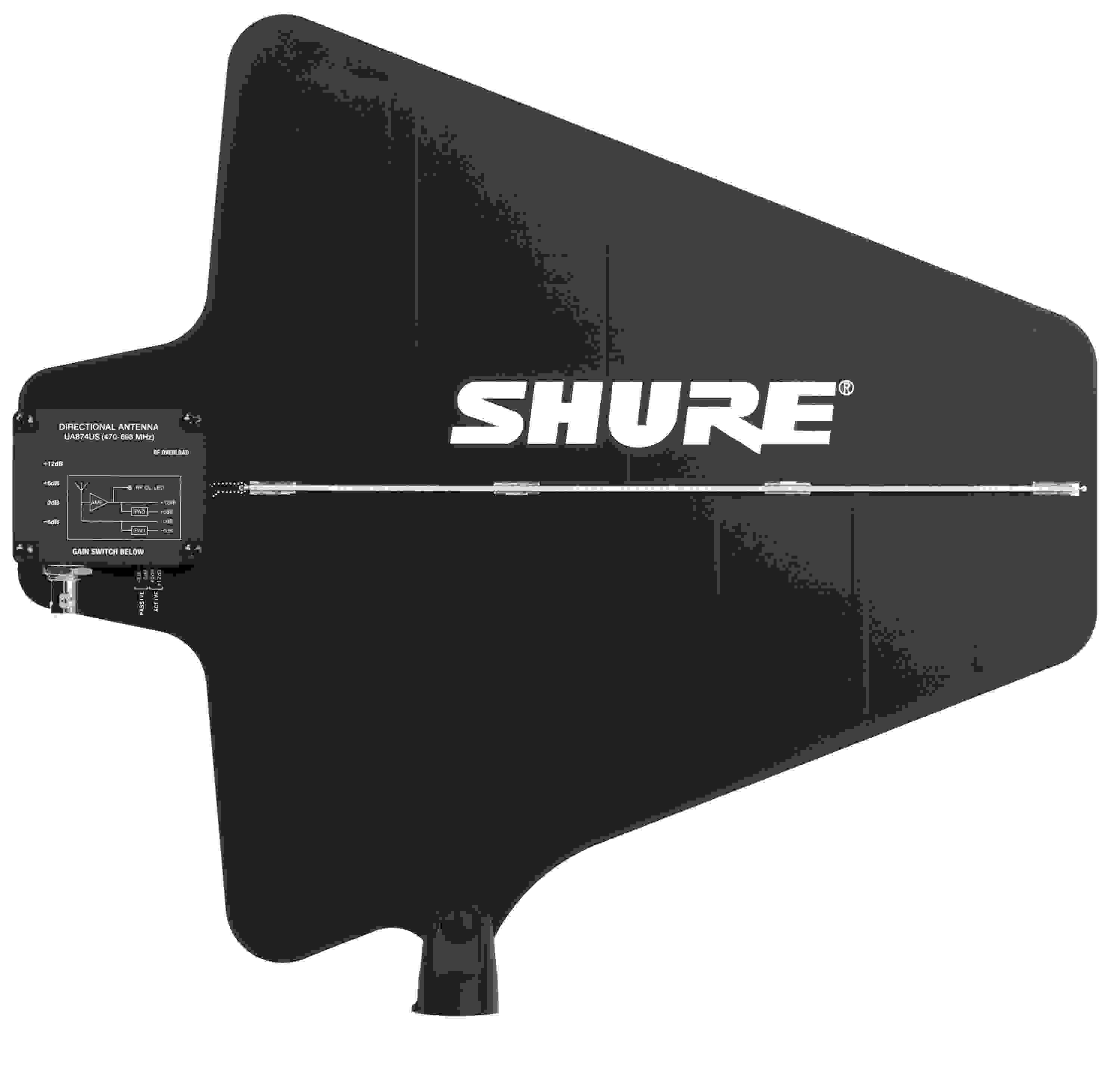 Shure UA874 Active Directional Antenna (470-698 MHz) | Sweetwater