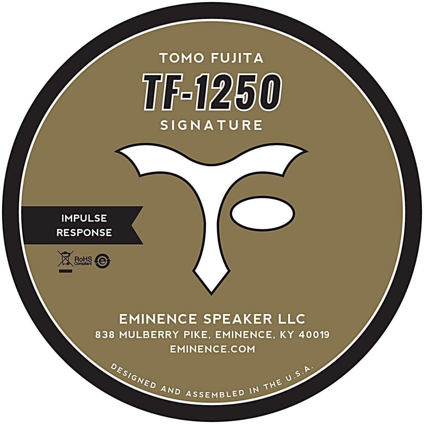 Eminence Tomo Fujita TF-1250 Signature Speaker Impulse Response | Sweetwater