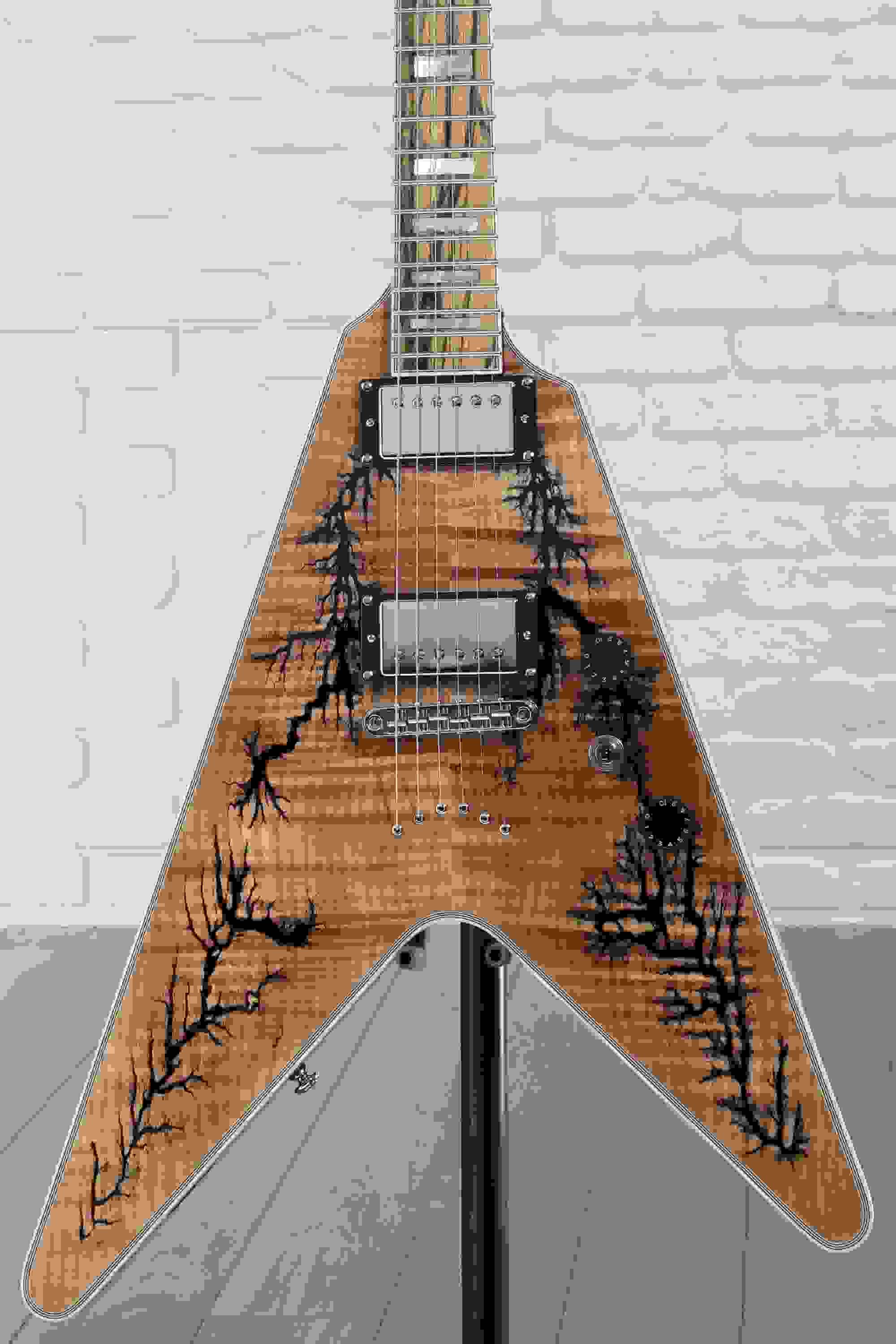 Schecter V-1 Electro Resin Electric Guitar - Black Electro Resin ...